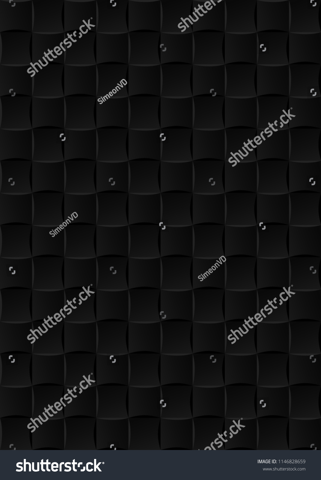 Black Ceramic Tiles Seamless Texture Abstract Stock Vector (Royalty ...