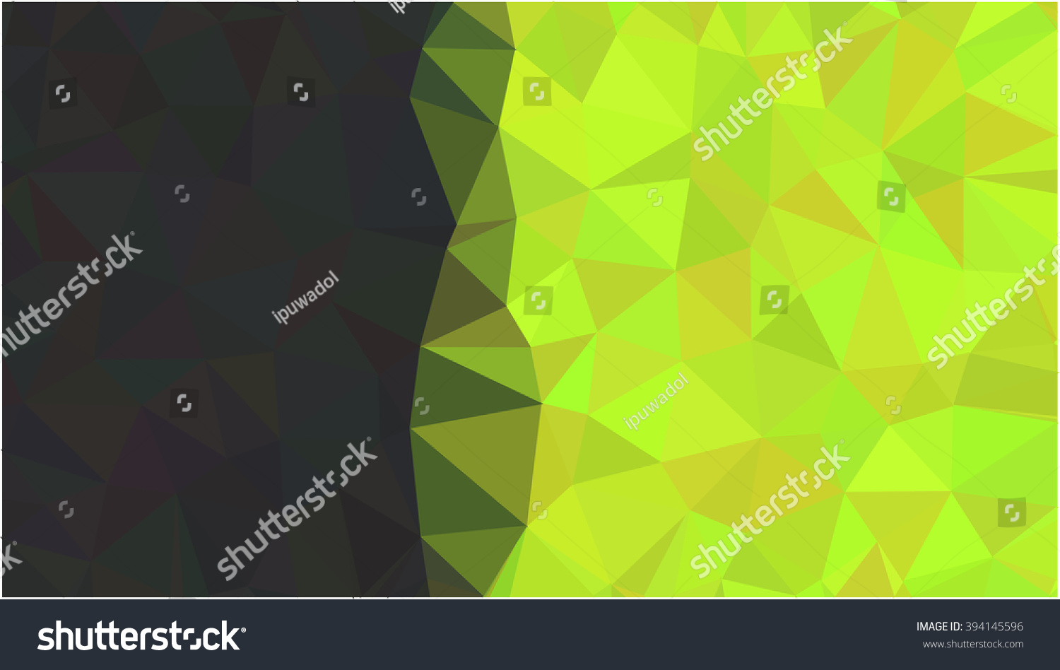 Black Chartreuse Color Low Poly Background Stock Vector (Royalty Free ...
