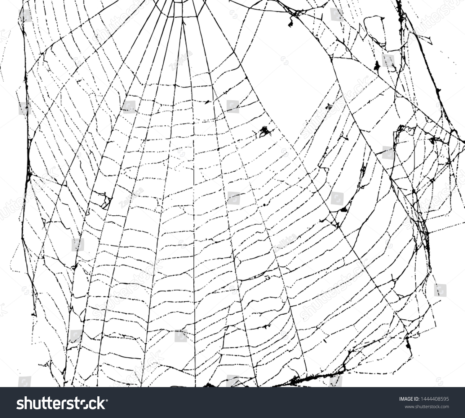 Black Cobweb On White Backdrop Pattern Stock Vector (Royalty Free ...