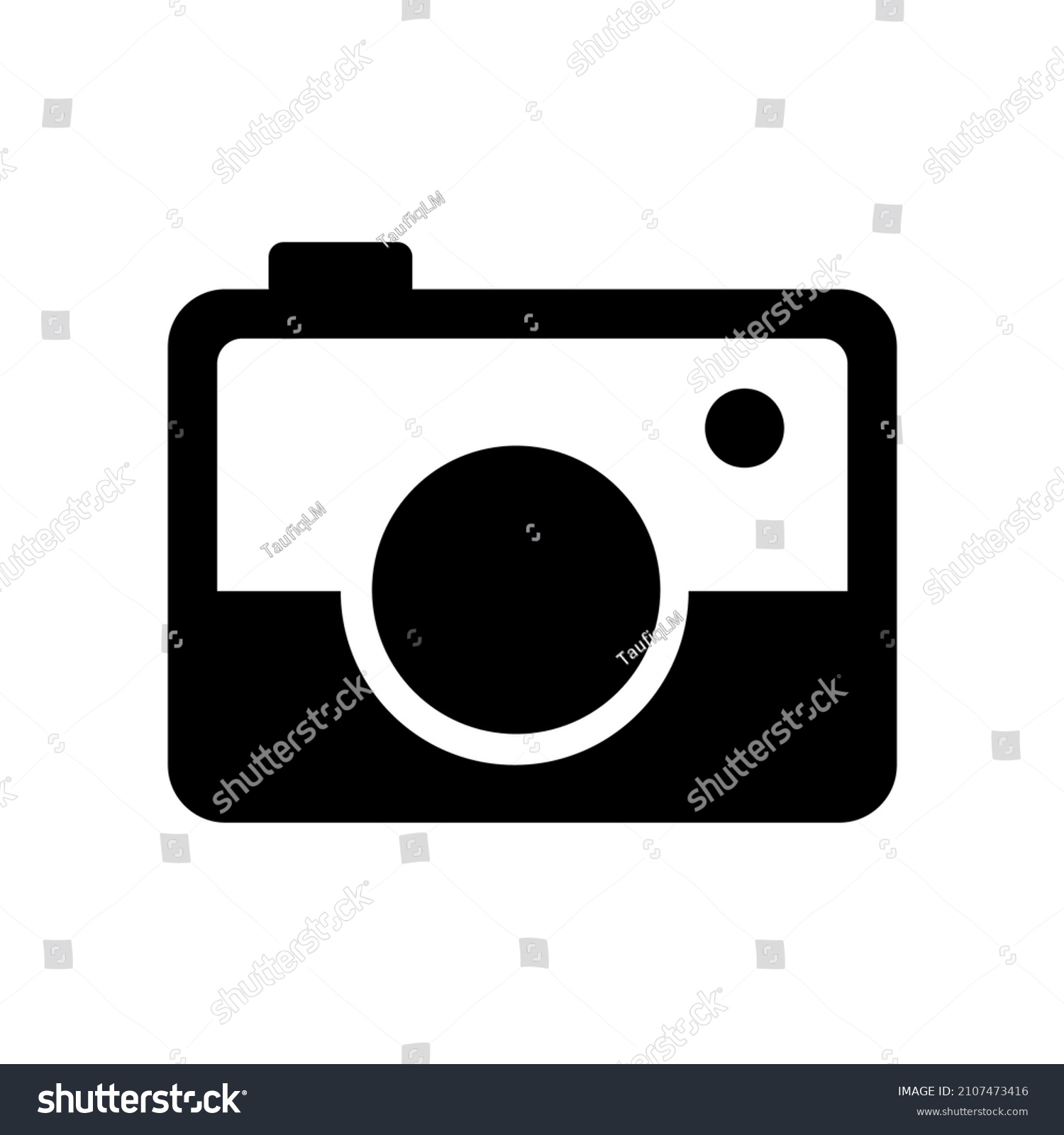 Black Color Camera Vector Design Stock Vector (Royalty Free) 2107473416 ...