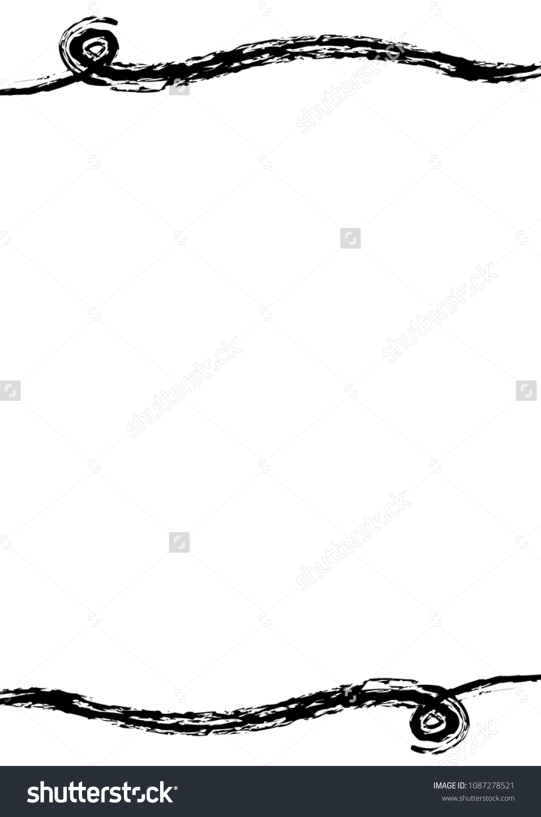 Black Curves Template Design Stock Vector (Royalty Free) 1087278521 ...