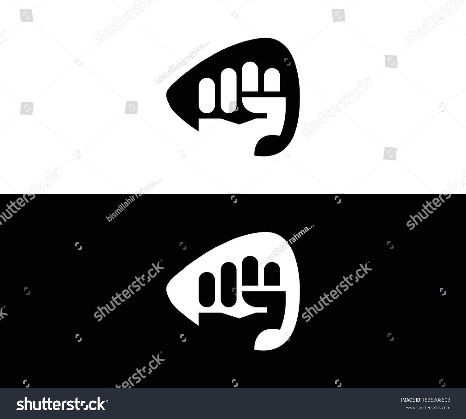 Black Day Logo Design Eps Format Stock Vector (Royalty Free) 1836308803
