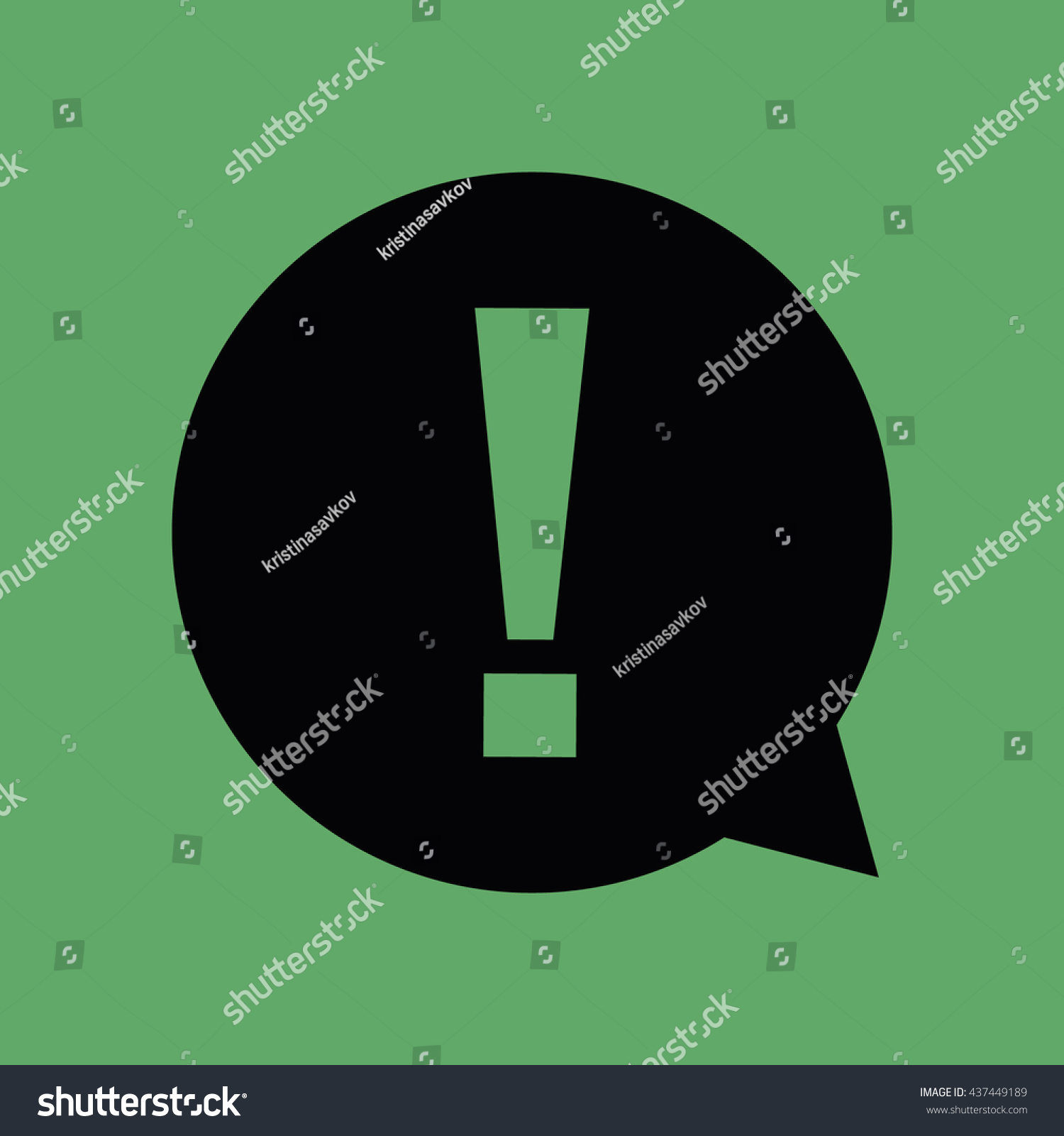 Black Exclamation Mark Icon Vector Stock Vector (Royalty Free ...