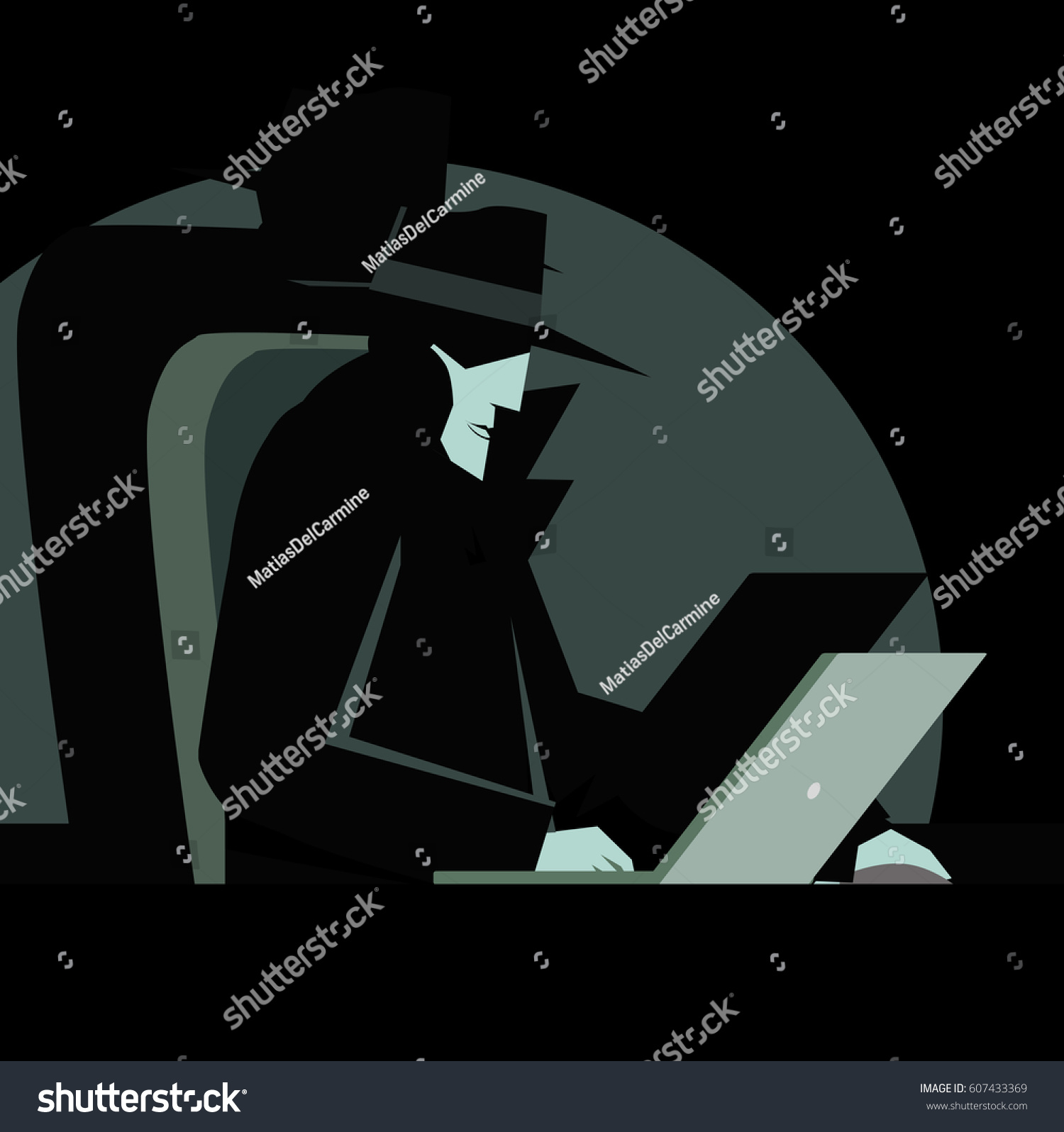 Black Hat Hacker Stock Vector (Royalty Free) 607433369 | Shutterstock