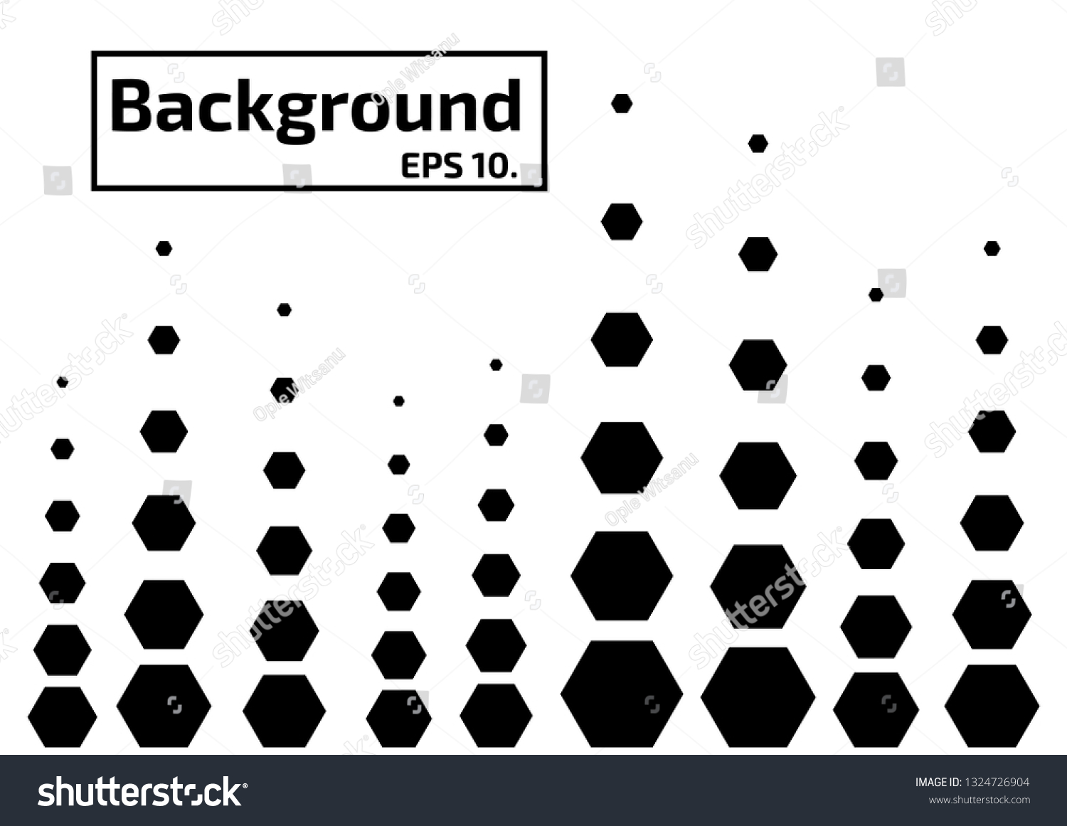 Black Hexagon Vector Illustration Background Vector Stock Vector ...