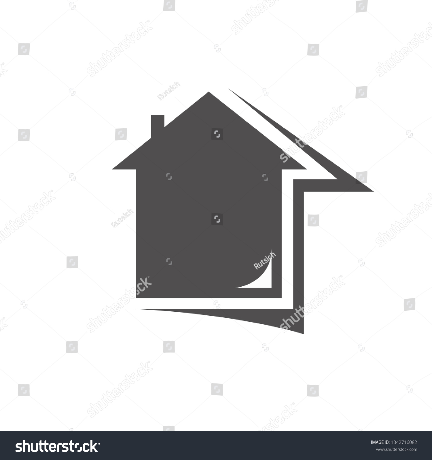 Black House Icon Stock Vector (Royalty Free) 1042716082 | Shutterstock