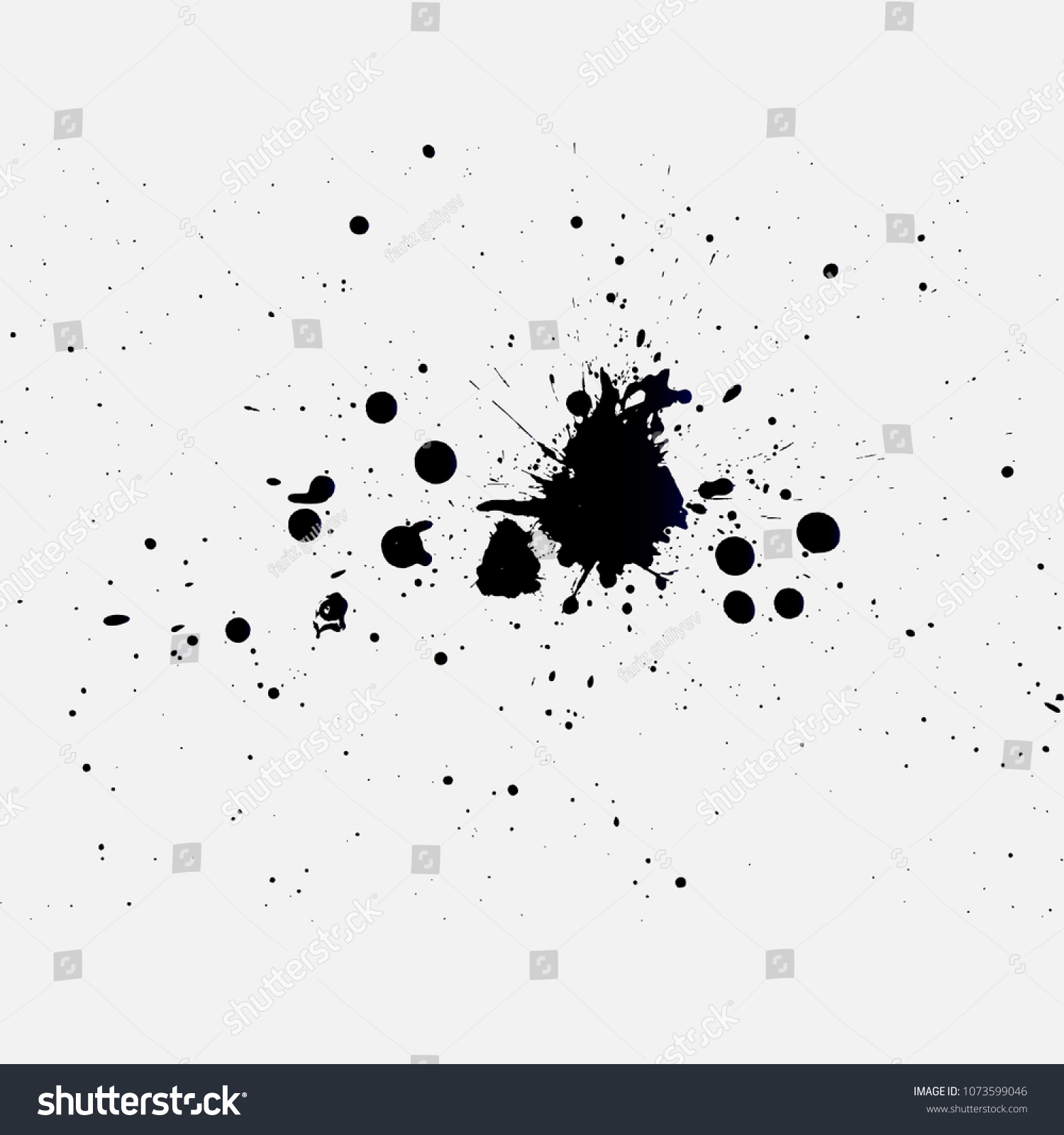 Black Ink Drops Vector Illustration Stock Vector (Royalty Free ...
