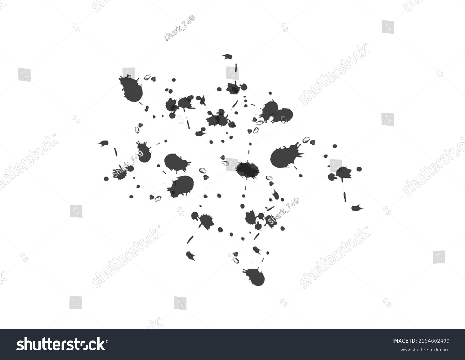 Black Ink Splash Vector Illustration Stock Vector (Royalty Free ...
