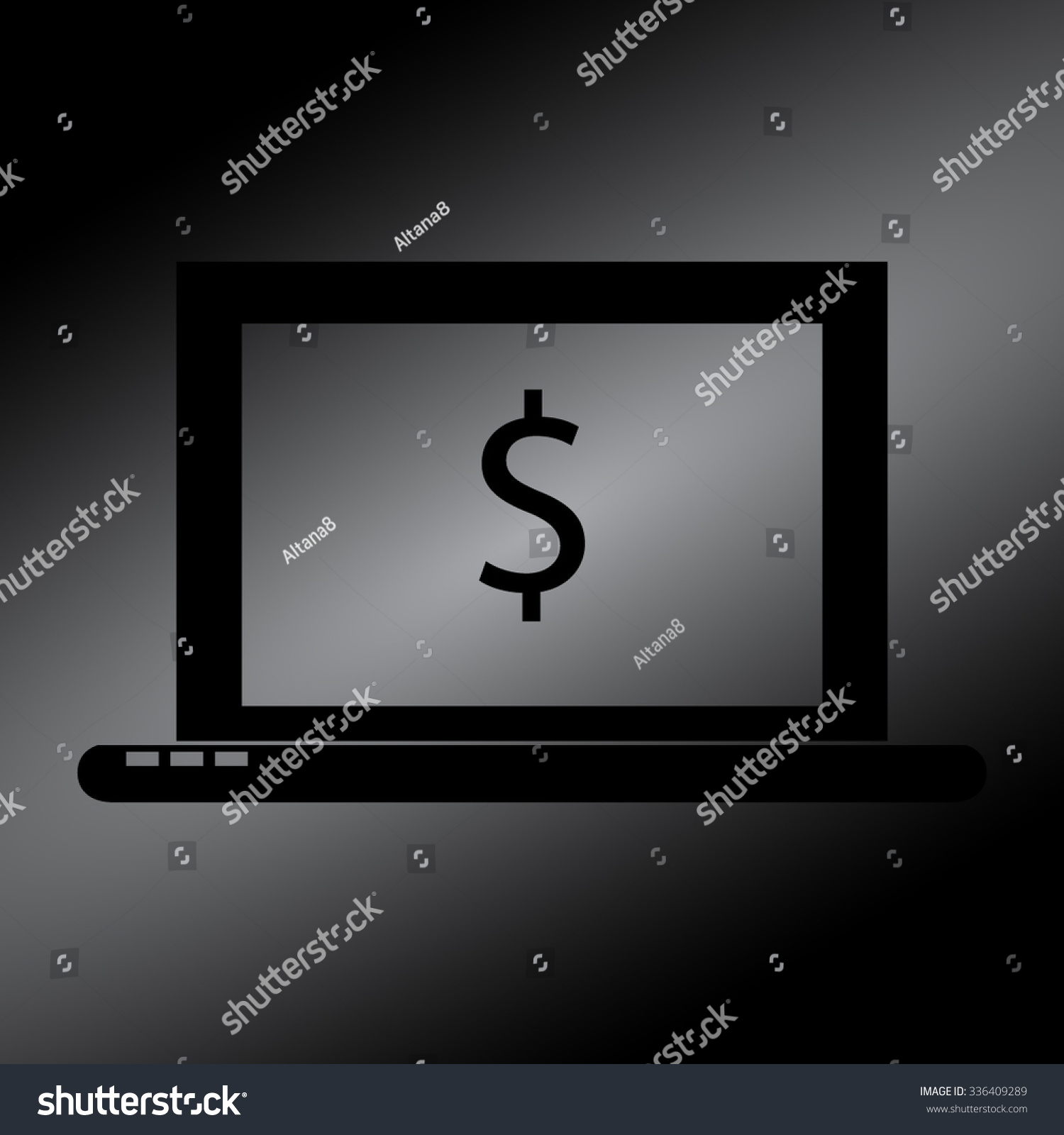 Black Laptop Icon Stock Vector (Royalty Free) 336409289 | Shutterstock
