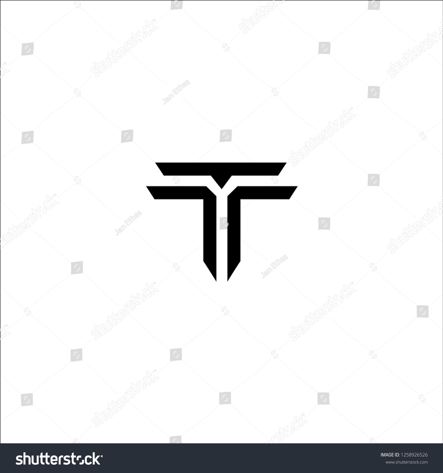 Black Letter Tt Logo Vector: เวกเตอร์สต็อก (ปลอดค่าลิขสิทธิ์ ...