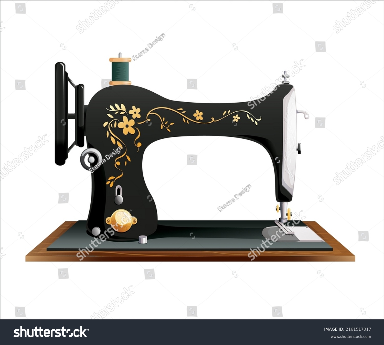Black Machine On White Background Stock Vector (Royalty Free ...
