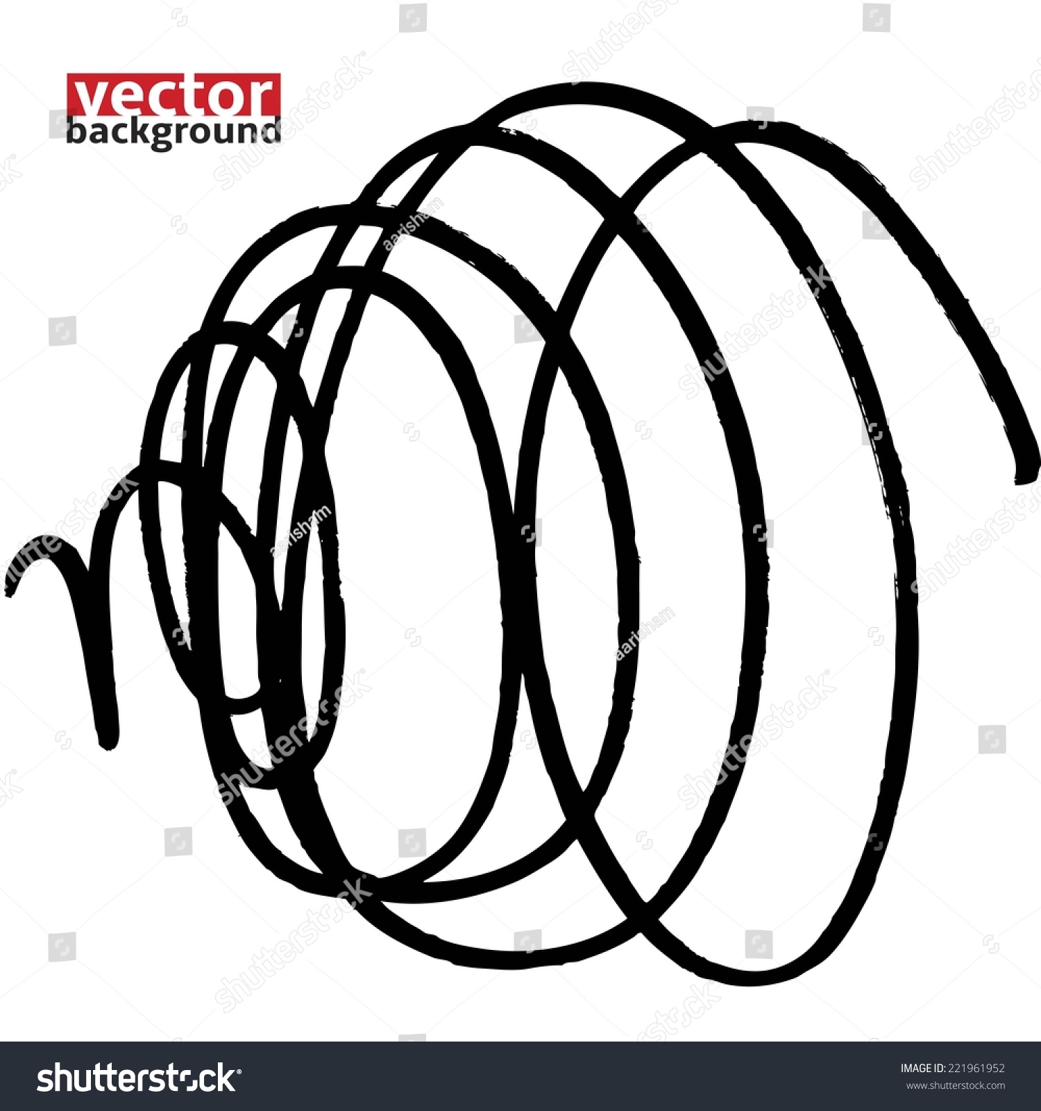 Black Marker Abstract Shape Handdrawn Vector Stock Vector (Royalty Free ...