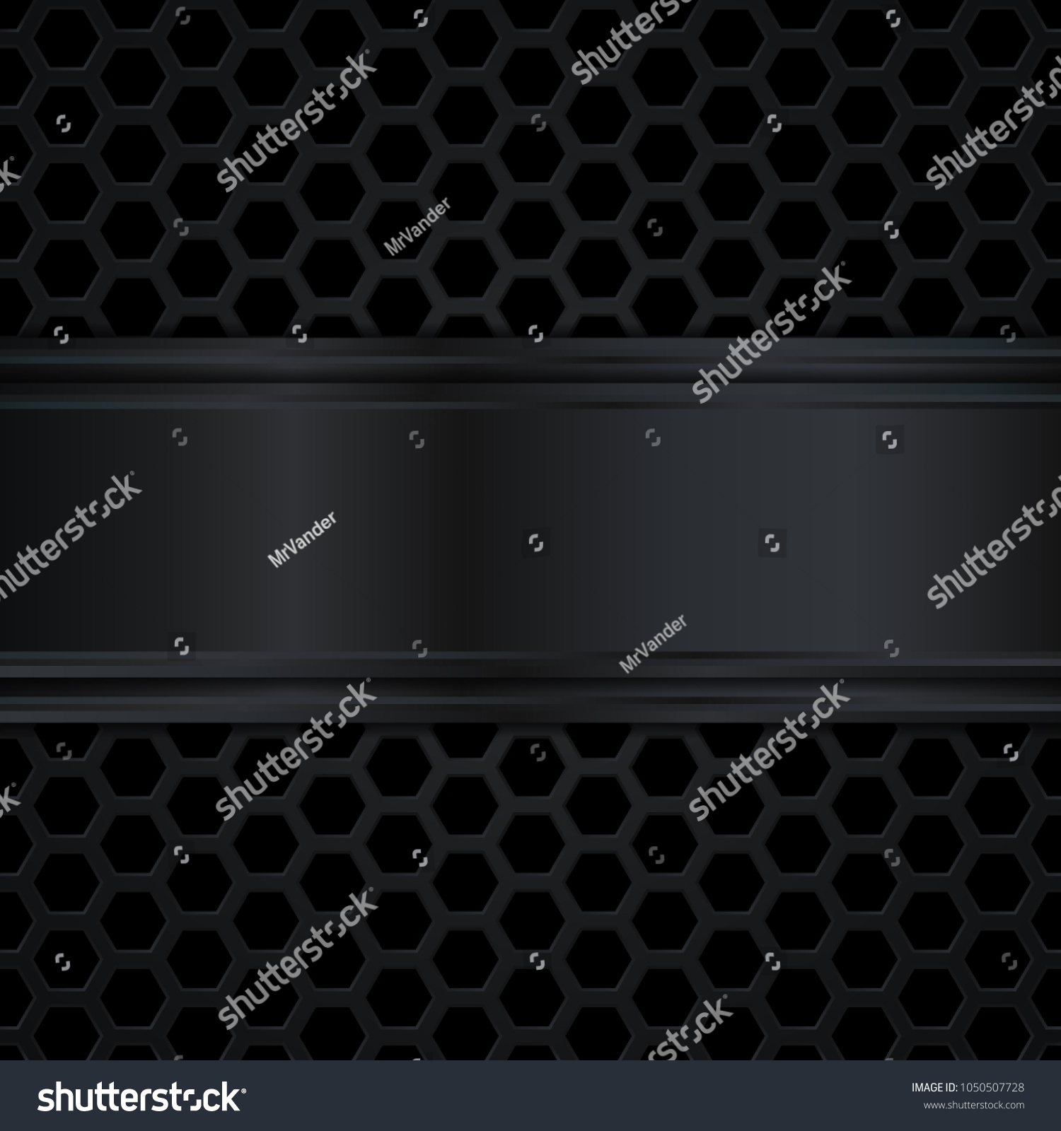 Black Metal Texture Background Honeycomb Pattern: Stock-Vektorgrafik ...