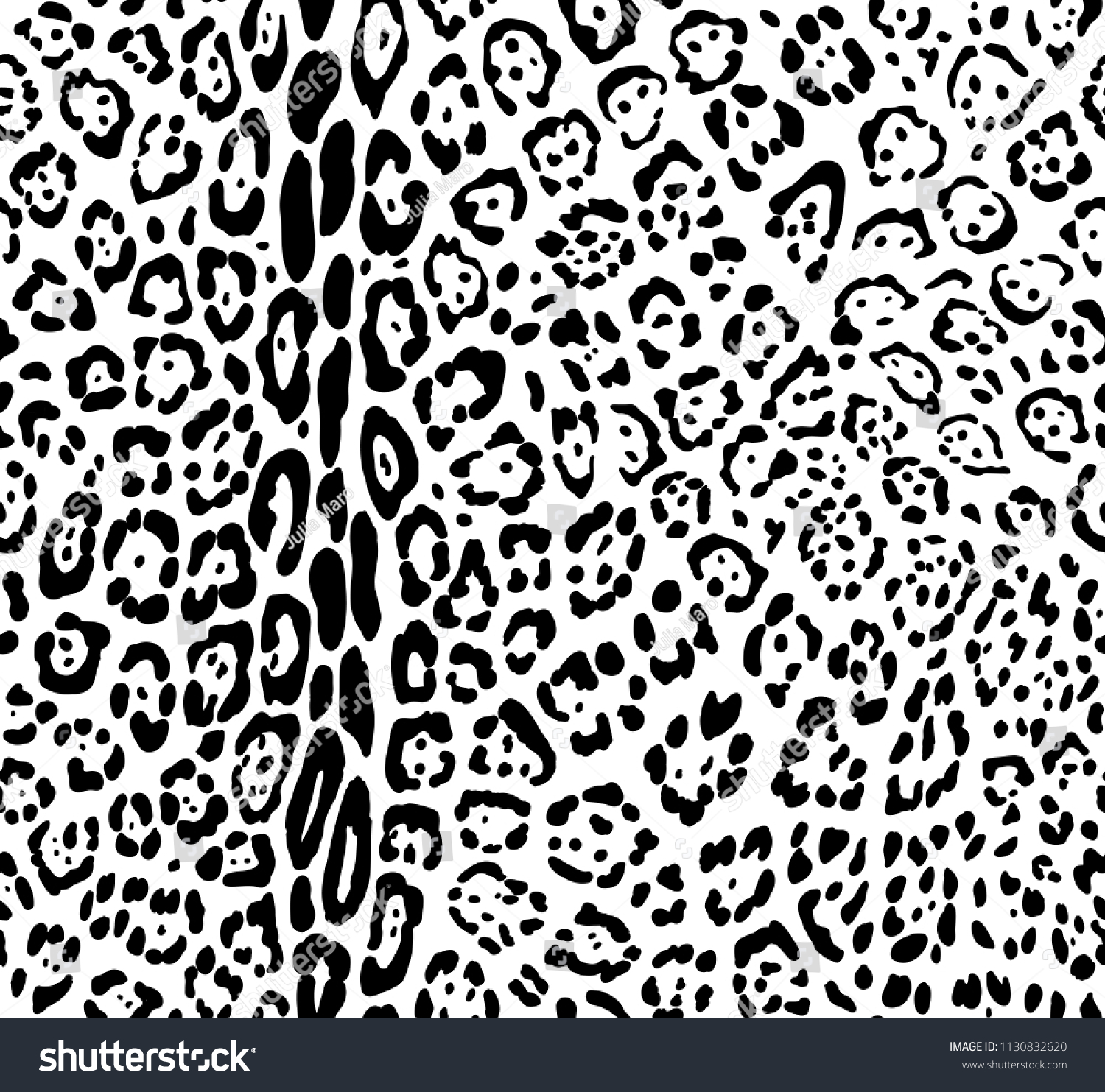 Black Natural Jaguar Seamless Pattern Vector Stock Vector (Royalty Free ...