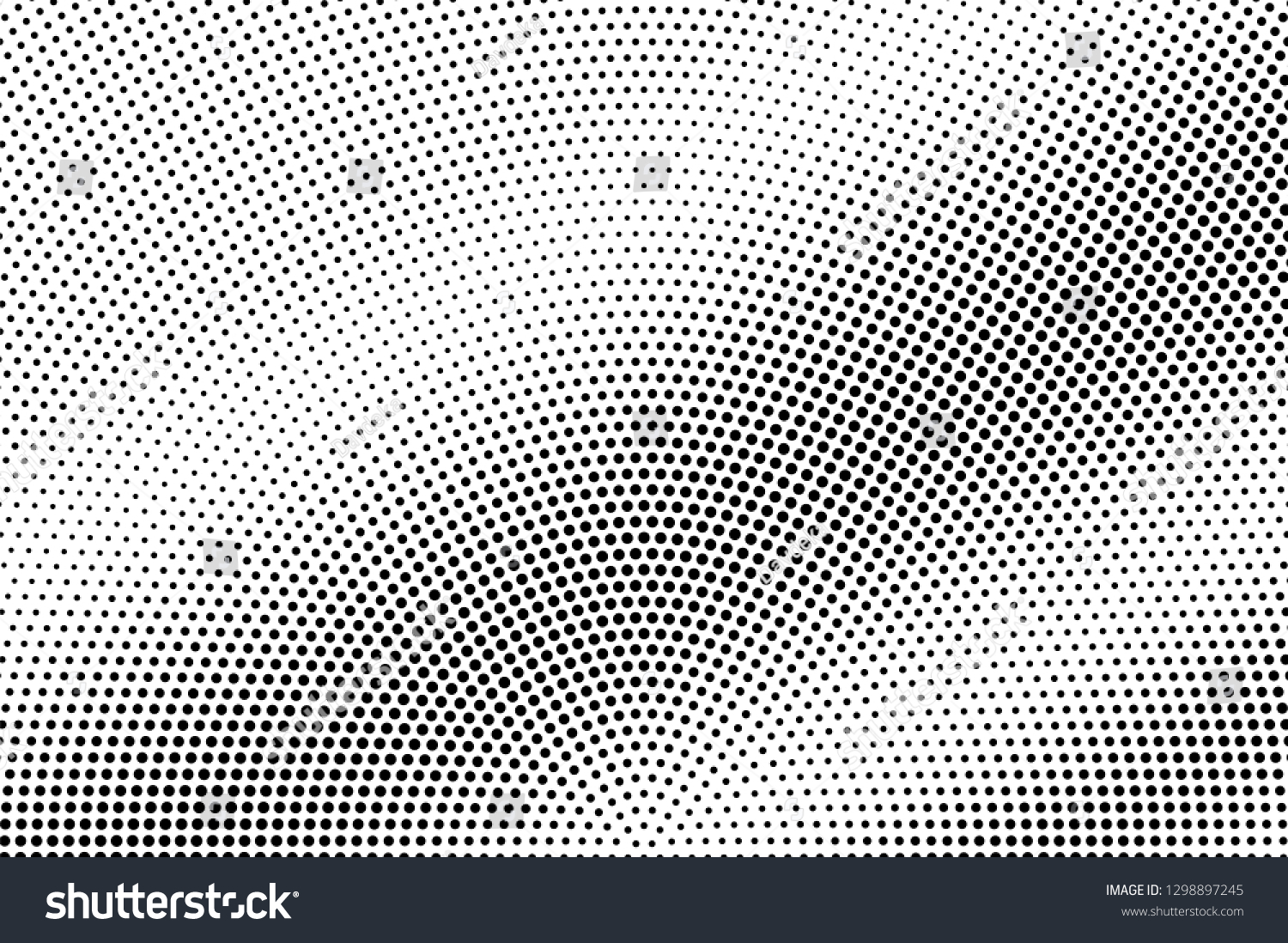 Black On White Radial Halftone Texture Stock Vector (Royalty Free ...