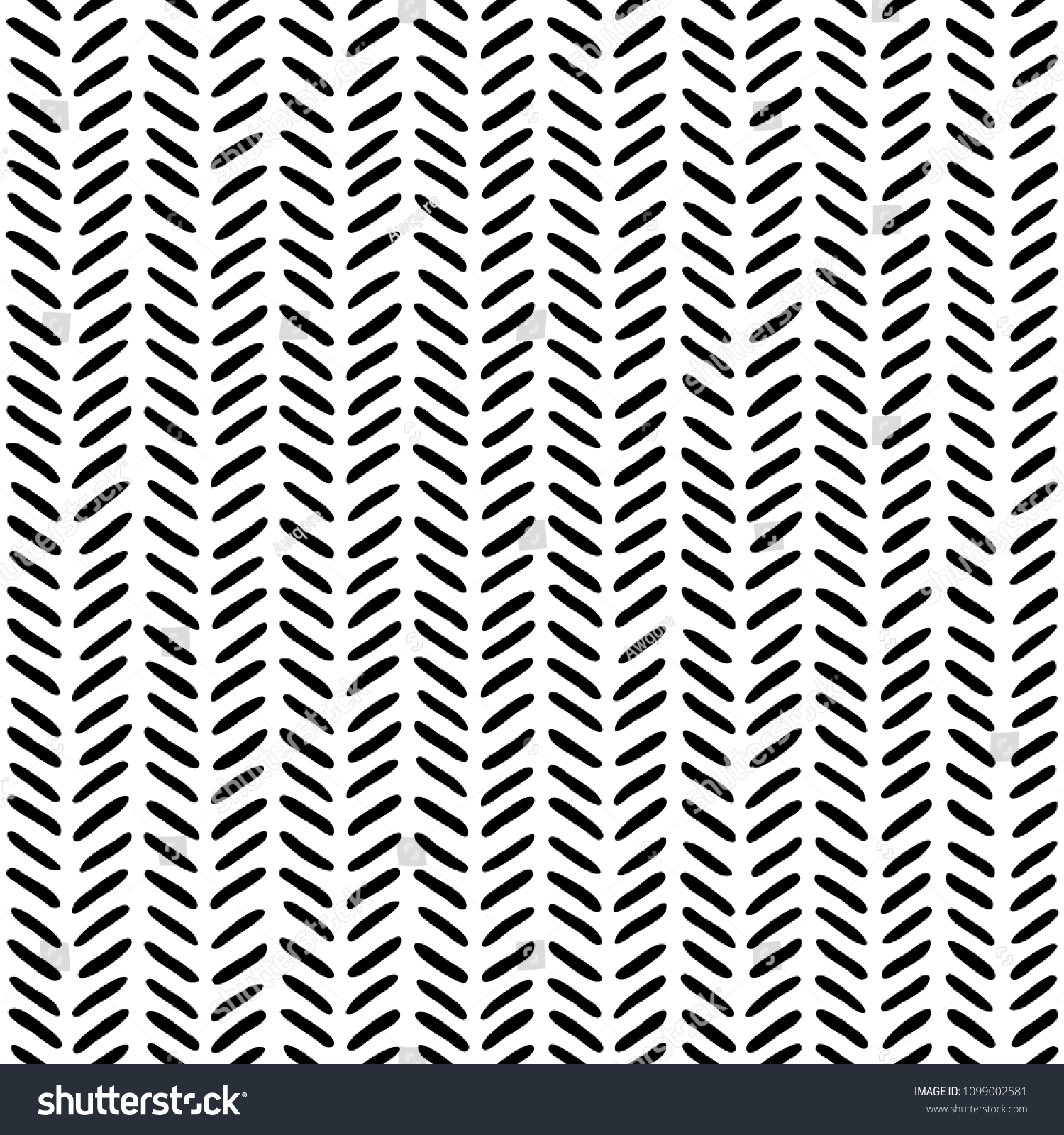 Black On White Sketch Herringbone Pattern Stock Vector (Royalty Free ...