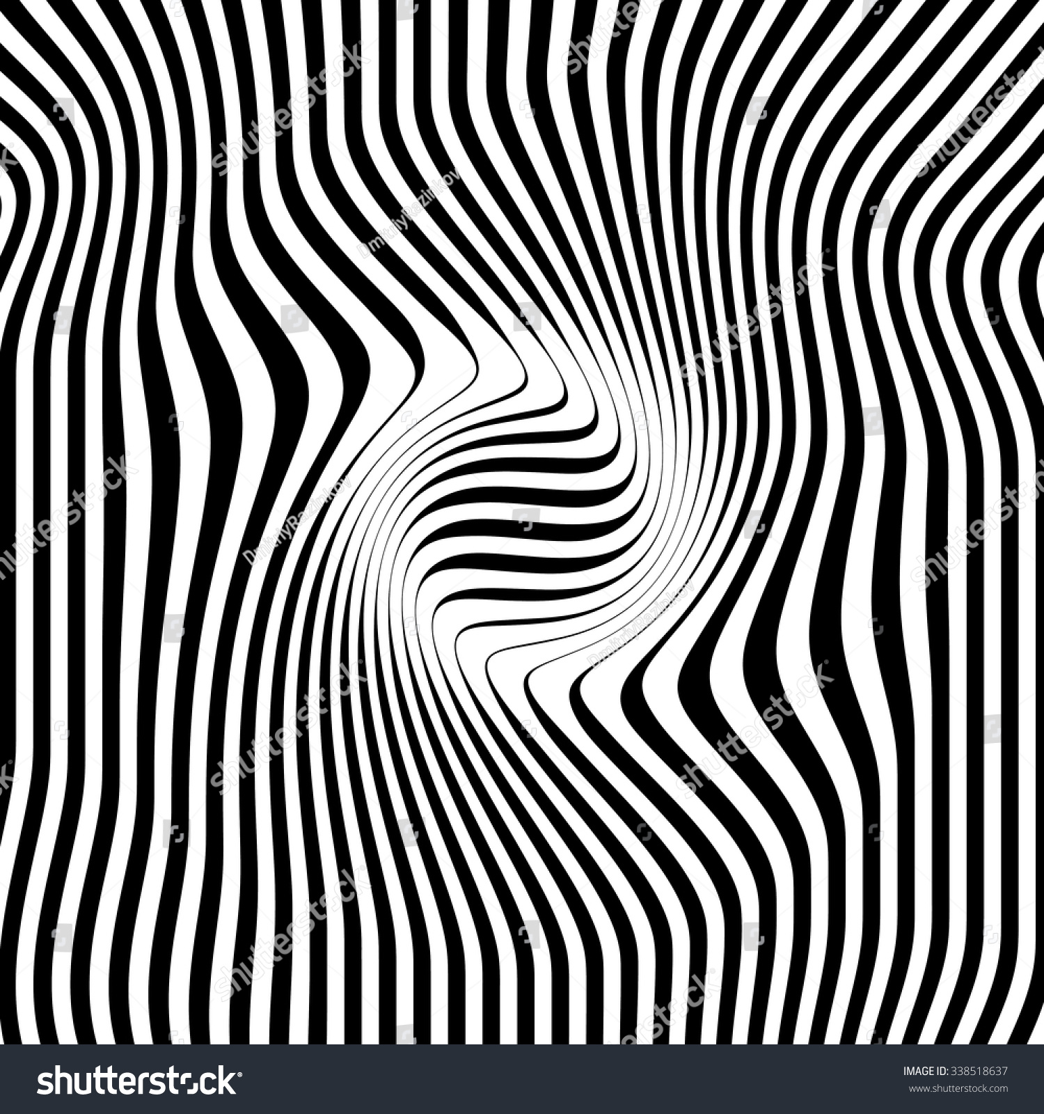 Black Optical Illusion Lines Vector 3d: vector de stock (libre de ...