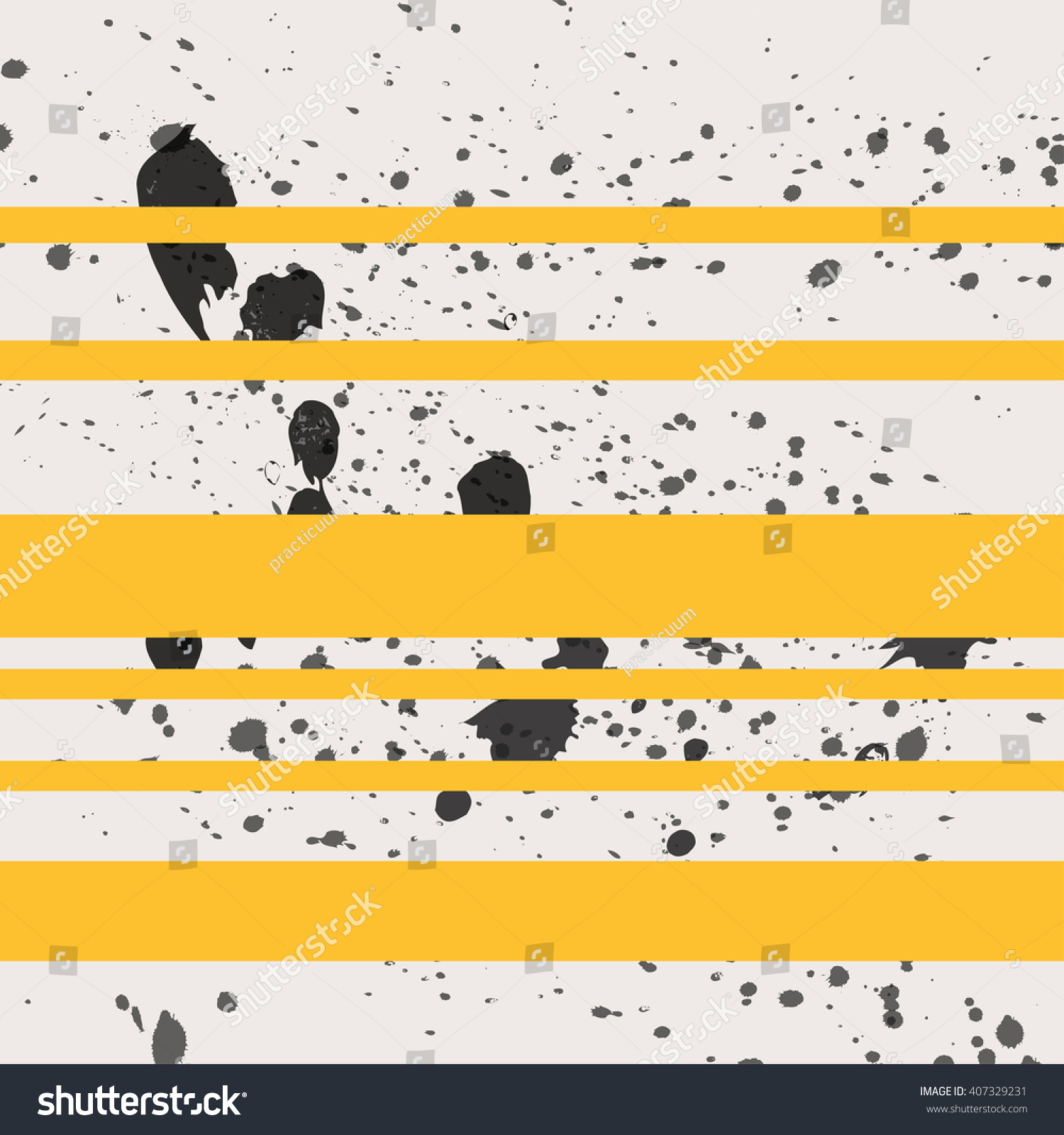Black Paint Splash Seamless Stripes Stock Vector (Royalty Free) 407329231