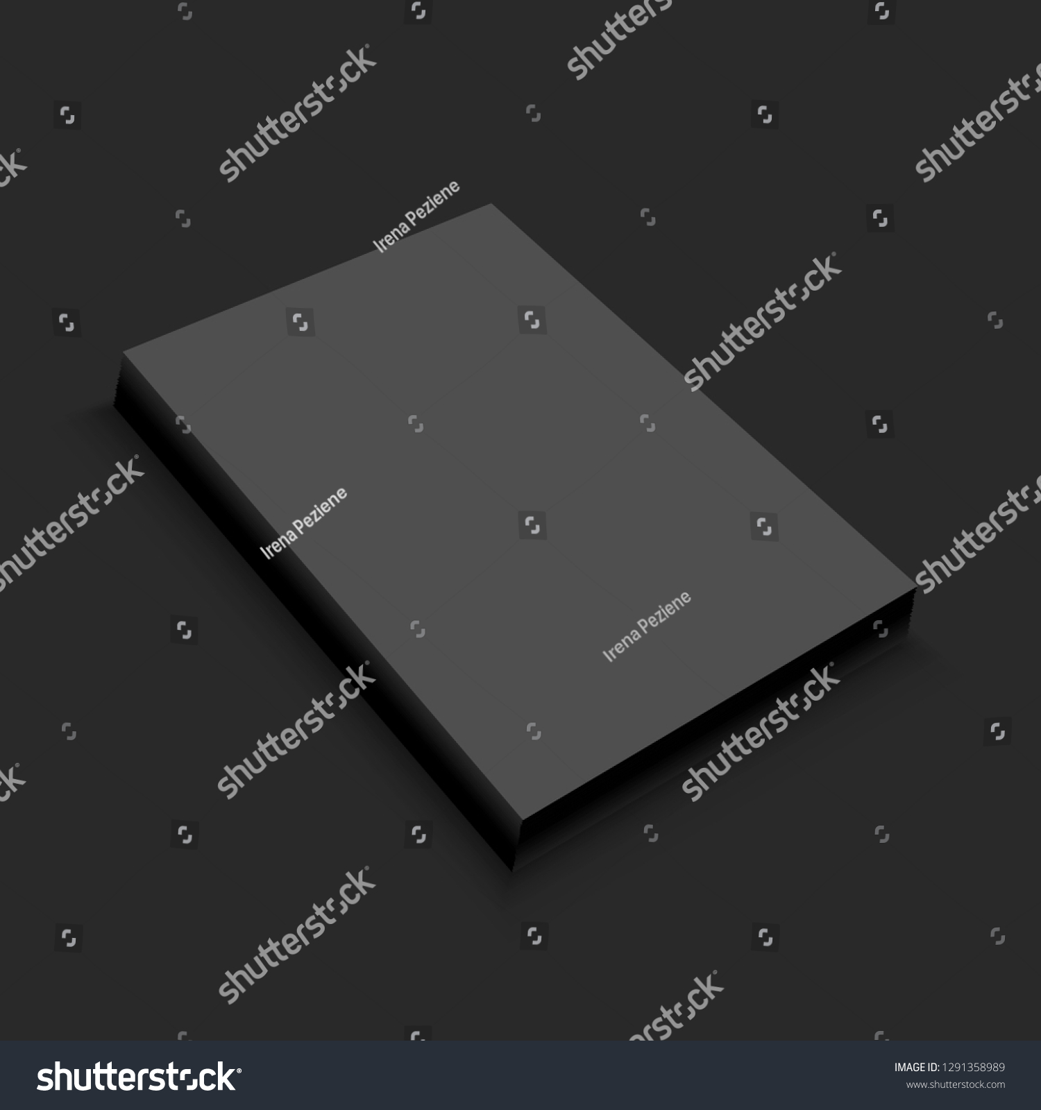 Black Paper Template Stock Vector (Royalty Free) 1291358989