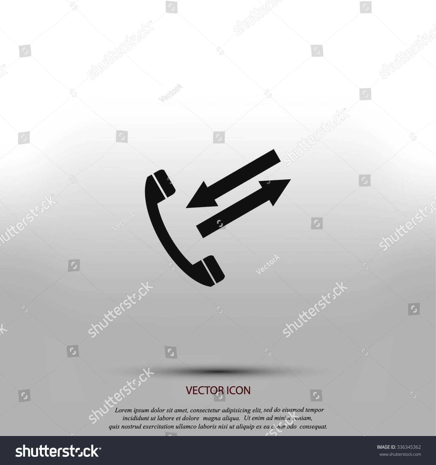 Black Phone Icon Stock Vector (Royalty Free) 336345362 | Shutterstock