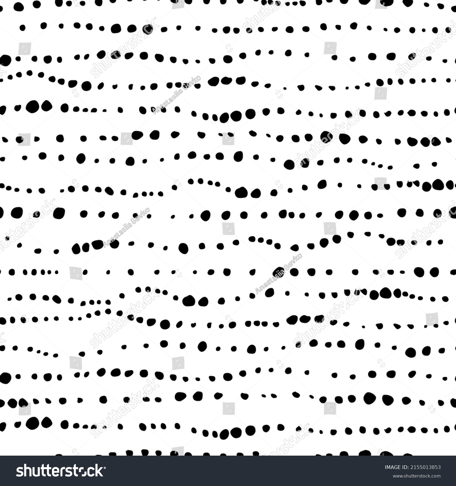 Black Points Vector Seamless Pattern Hand Stock Vector (Royalty Free ...