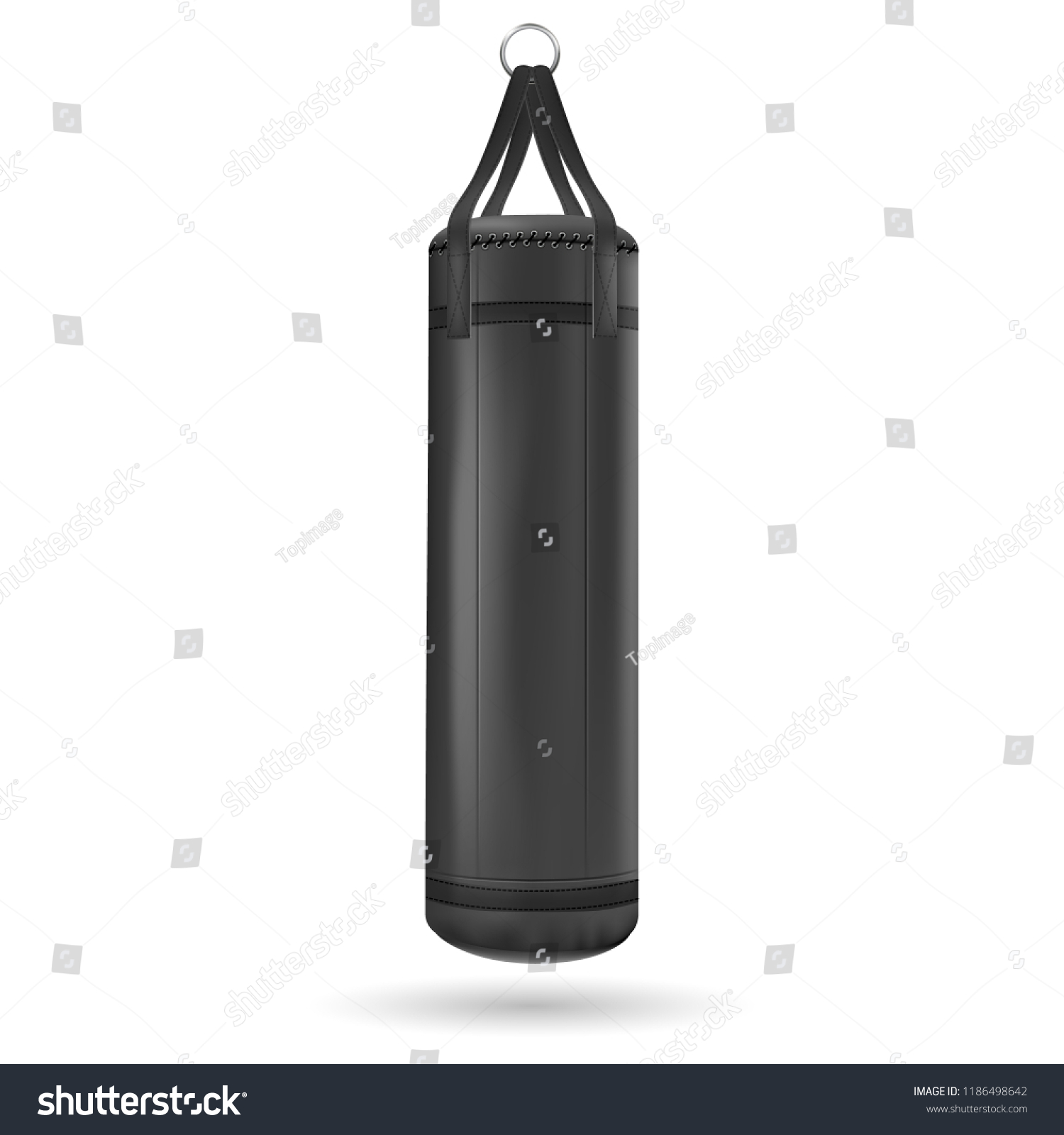 Black Punching Bag Vector Illustration Stock Vector (Royalty Free ...
