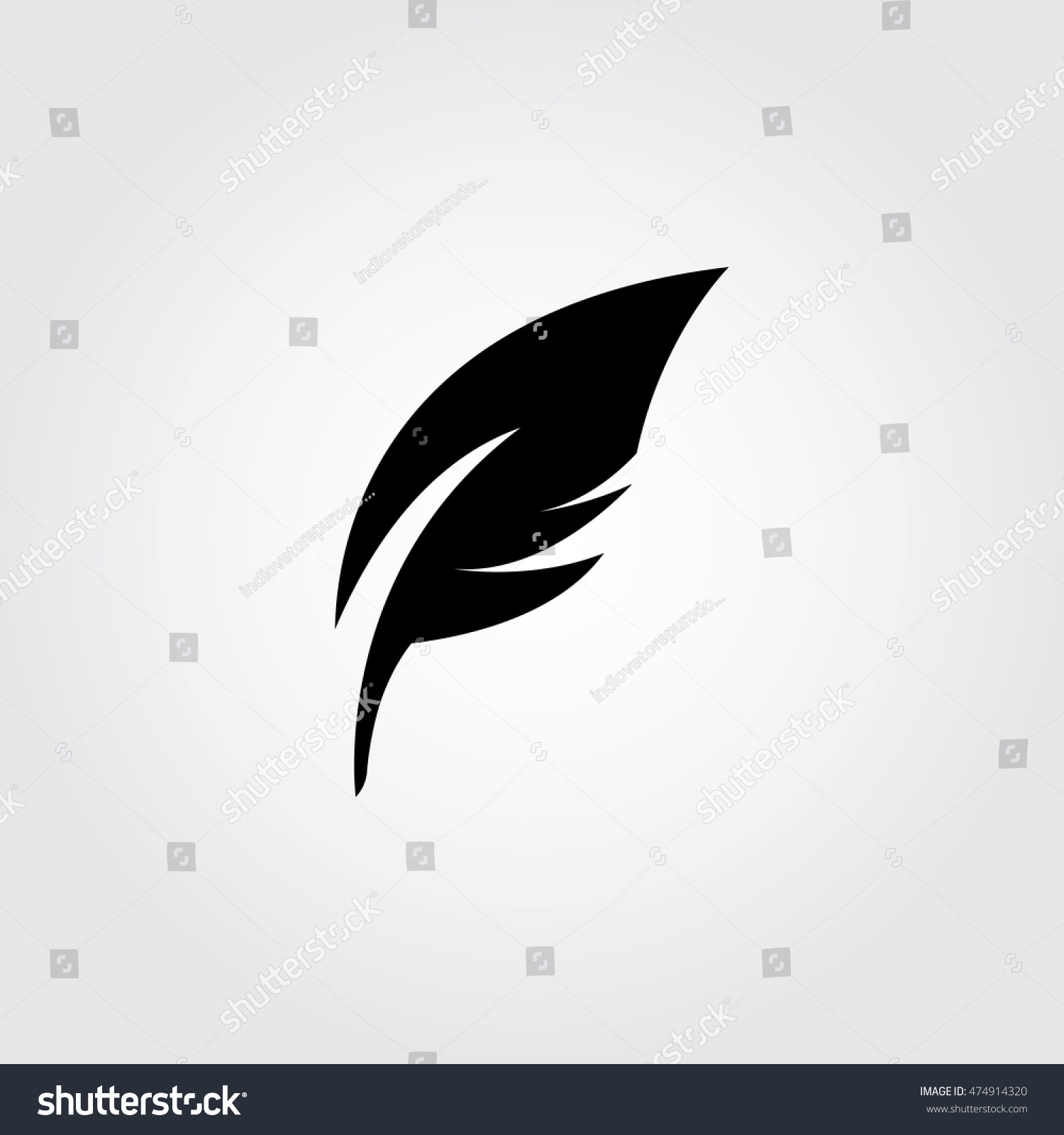 Black Quill Stock Vector (Royalty Free) 474914320 | Shutterstock