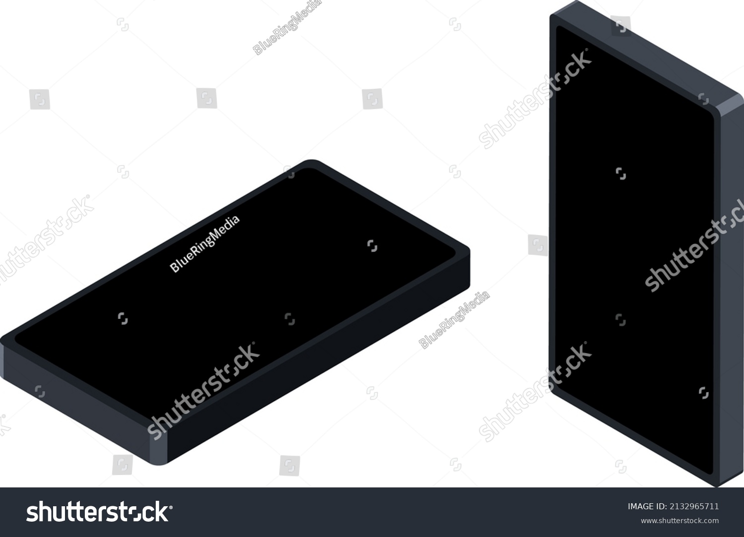 Black Rectangular Prism On White Background Stock Vector (Royalty Free ...