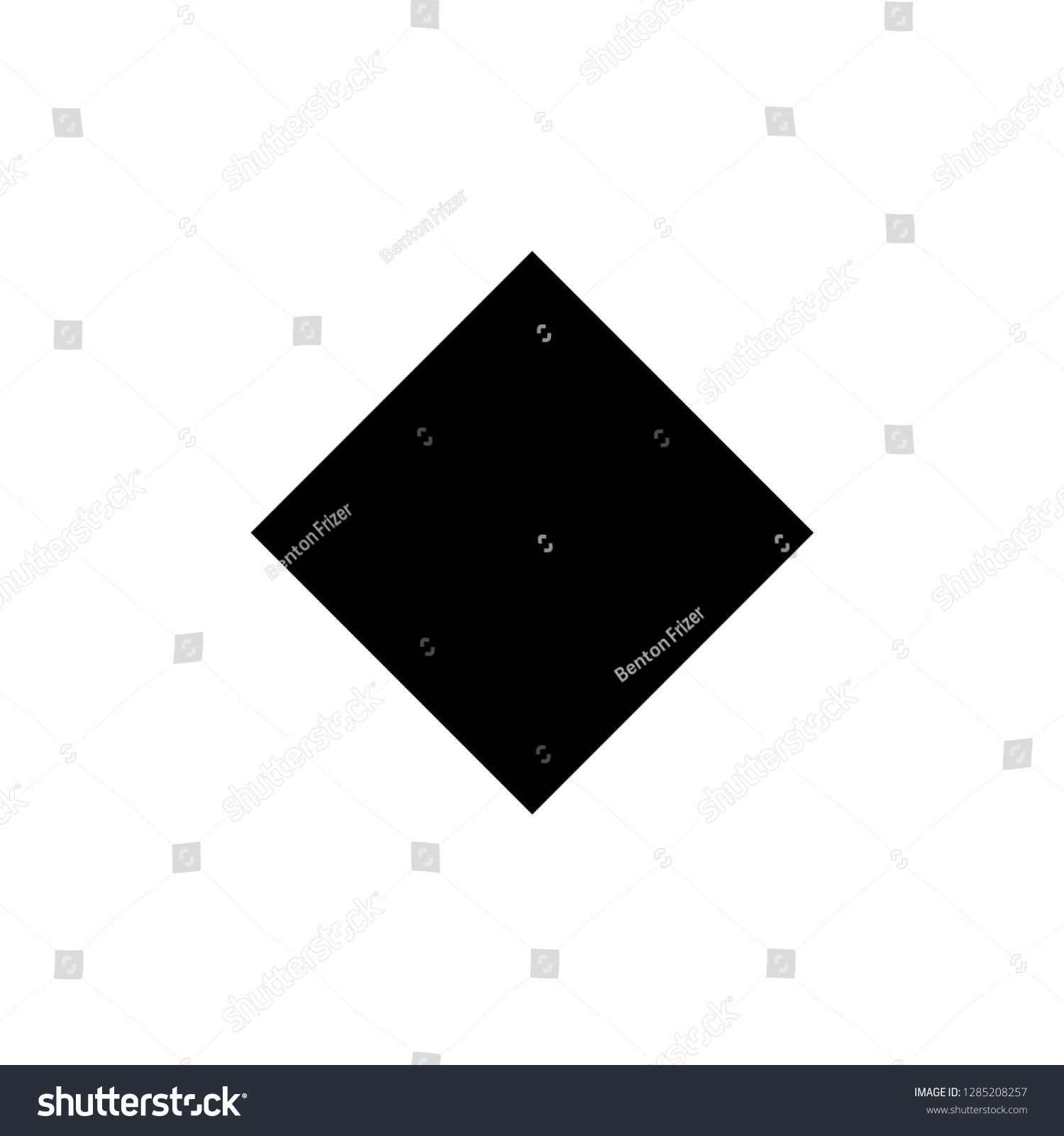 Black Rhombus Icon Stock Vector (Royalty Free) 1285208257