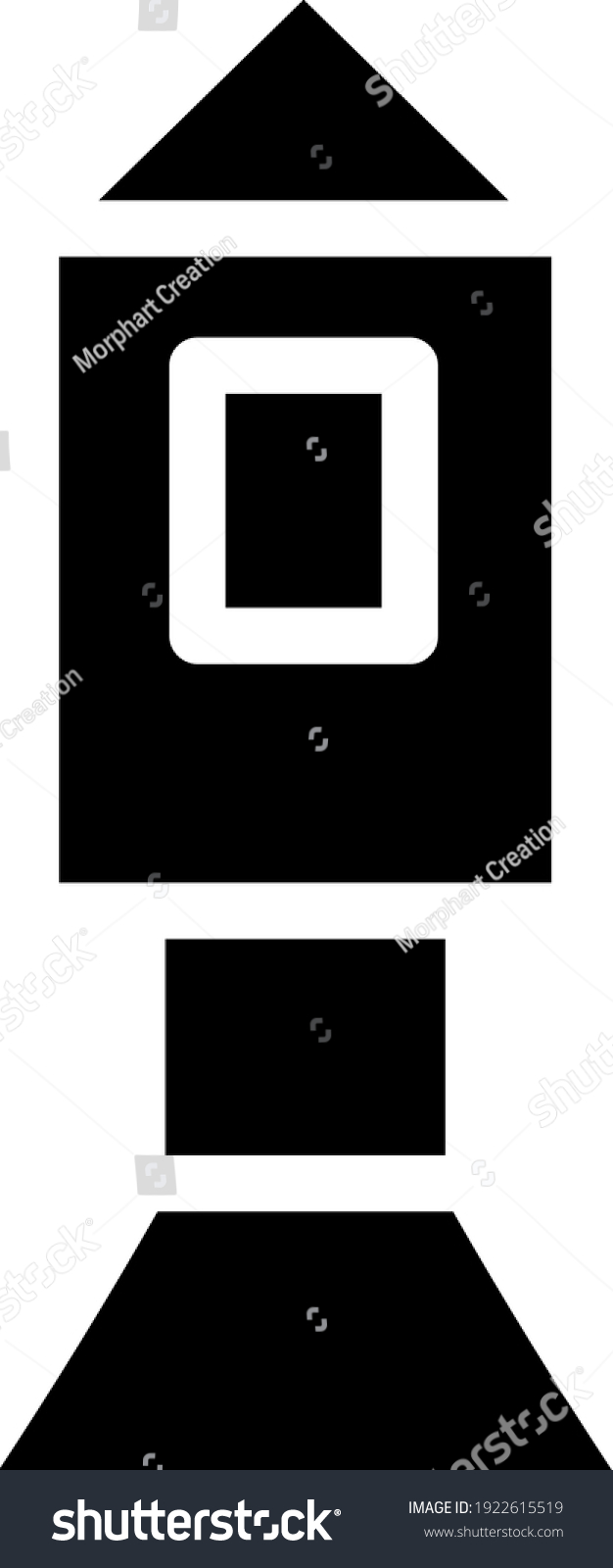 Black Rocket Station Illustration Vector On Stock Vector (Royalty Free ...