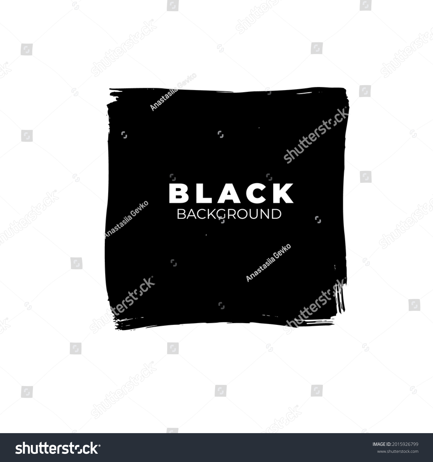 Black Rough Edge Vector Square Box Stock Vector (Royalty Free ...