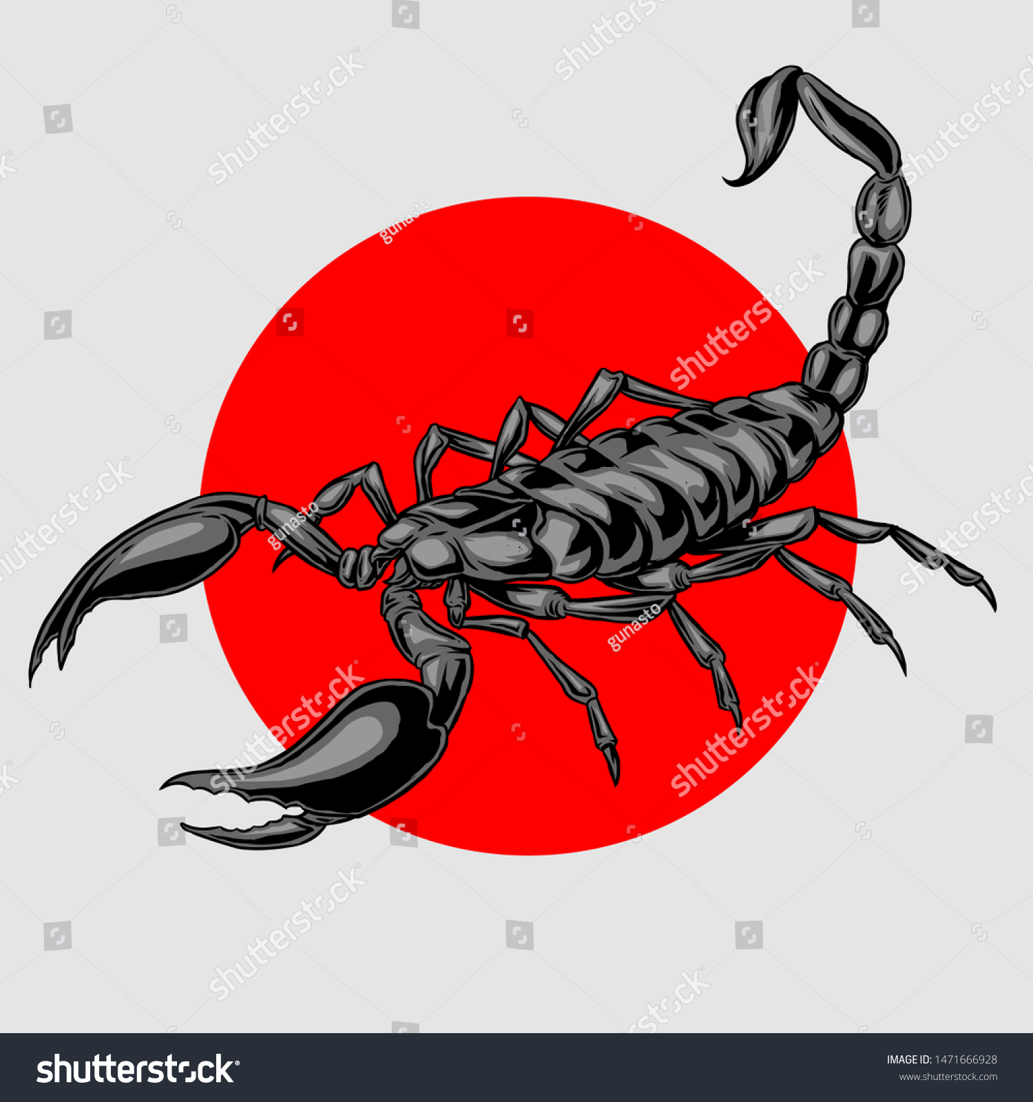Black Scorpion Vector Illustration Design: Vector có sẵn (miễn phí bản ...