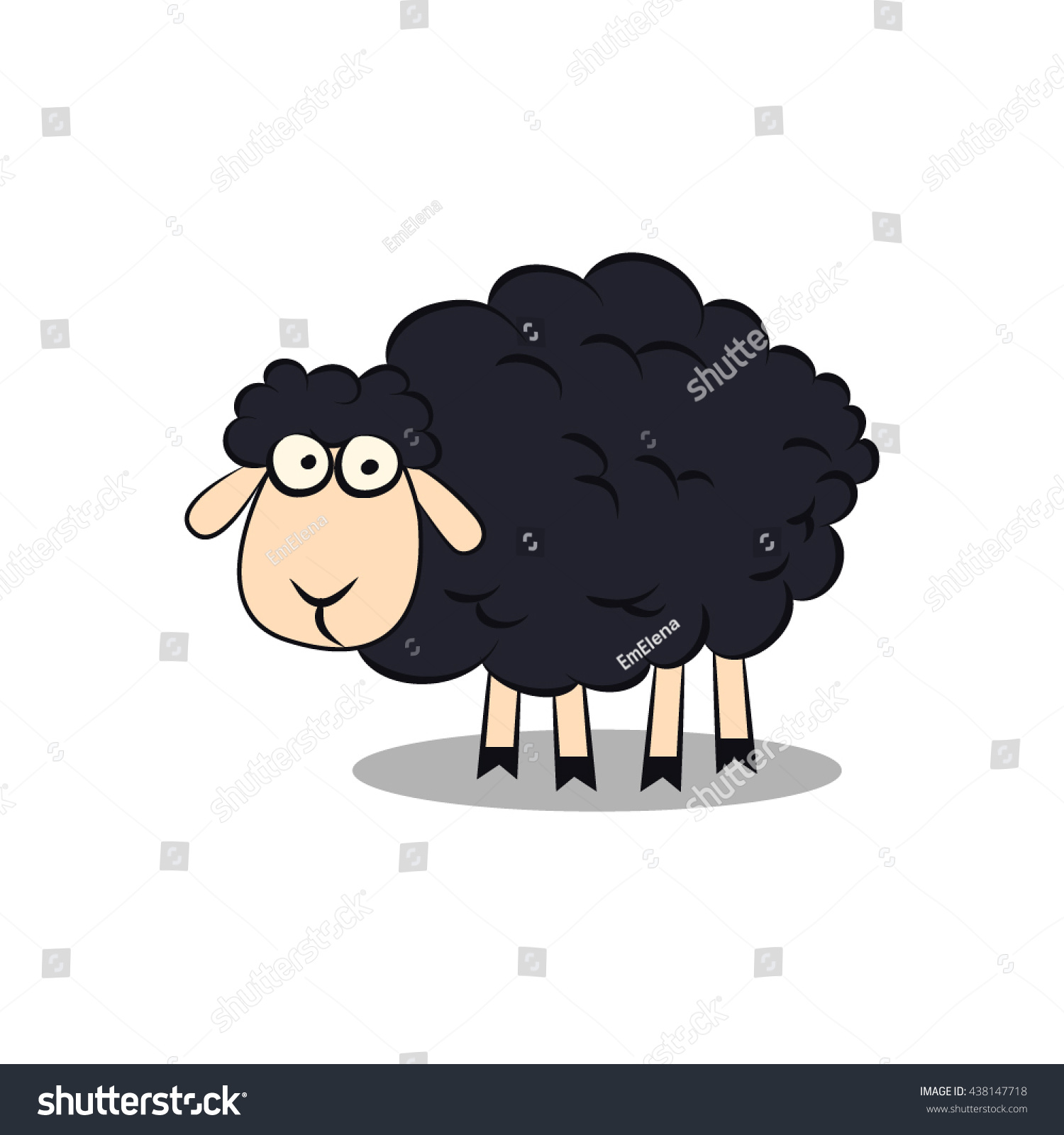 Black Sheep Stock Vector (Royalty Free) 438147718 | Shutterstock