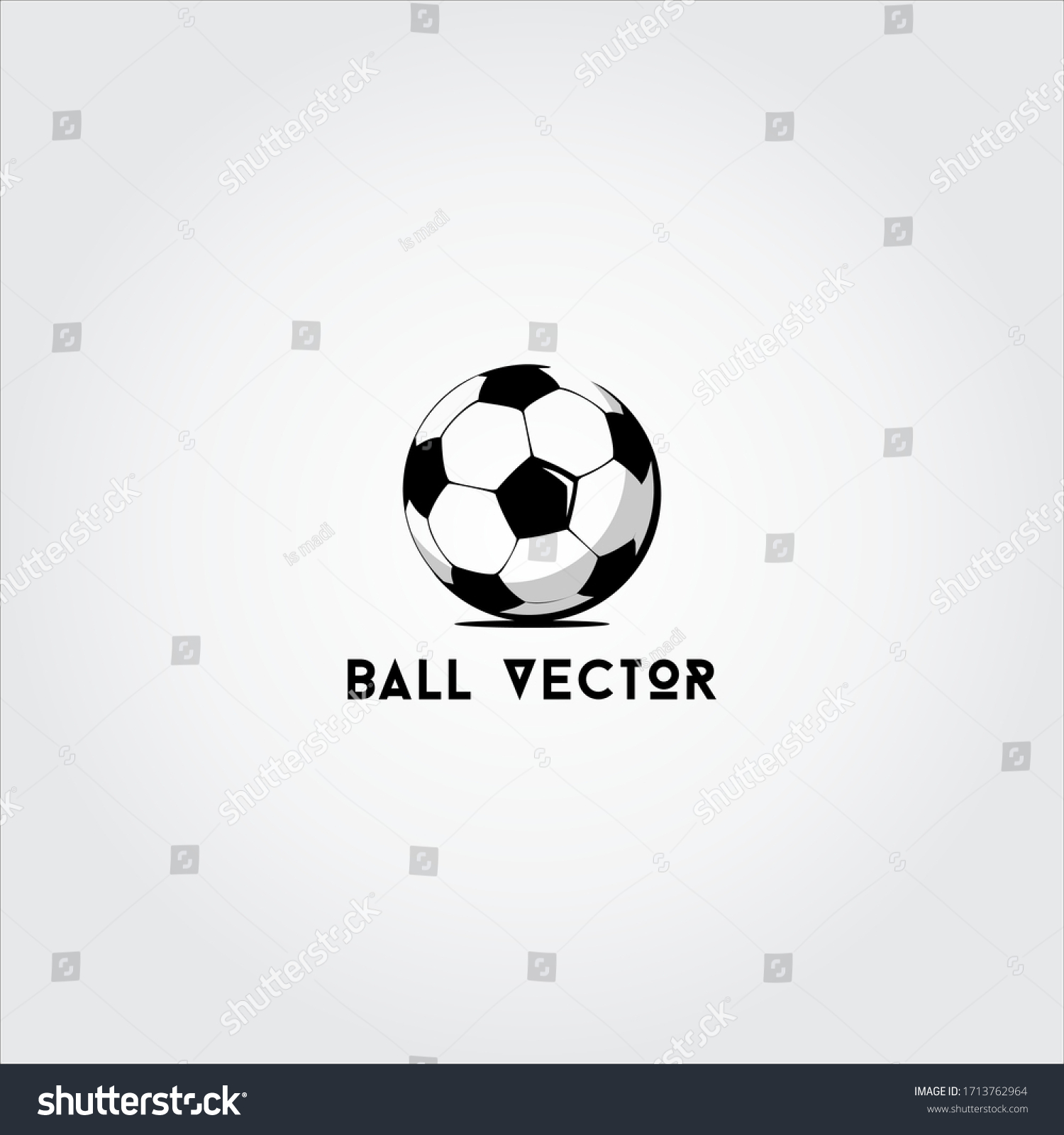 plantilla vectorial de bola de fútbol: vector de stock (libre de ...