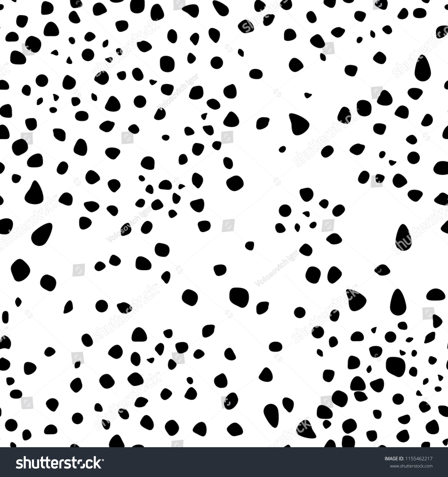 Black Spot Pattern Vector Illustration Stock Vector (Royalty Free ...