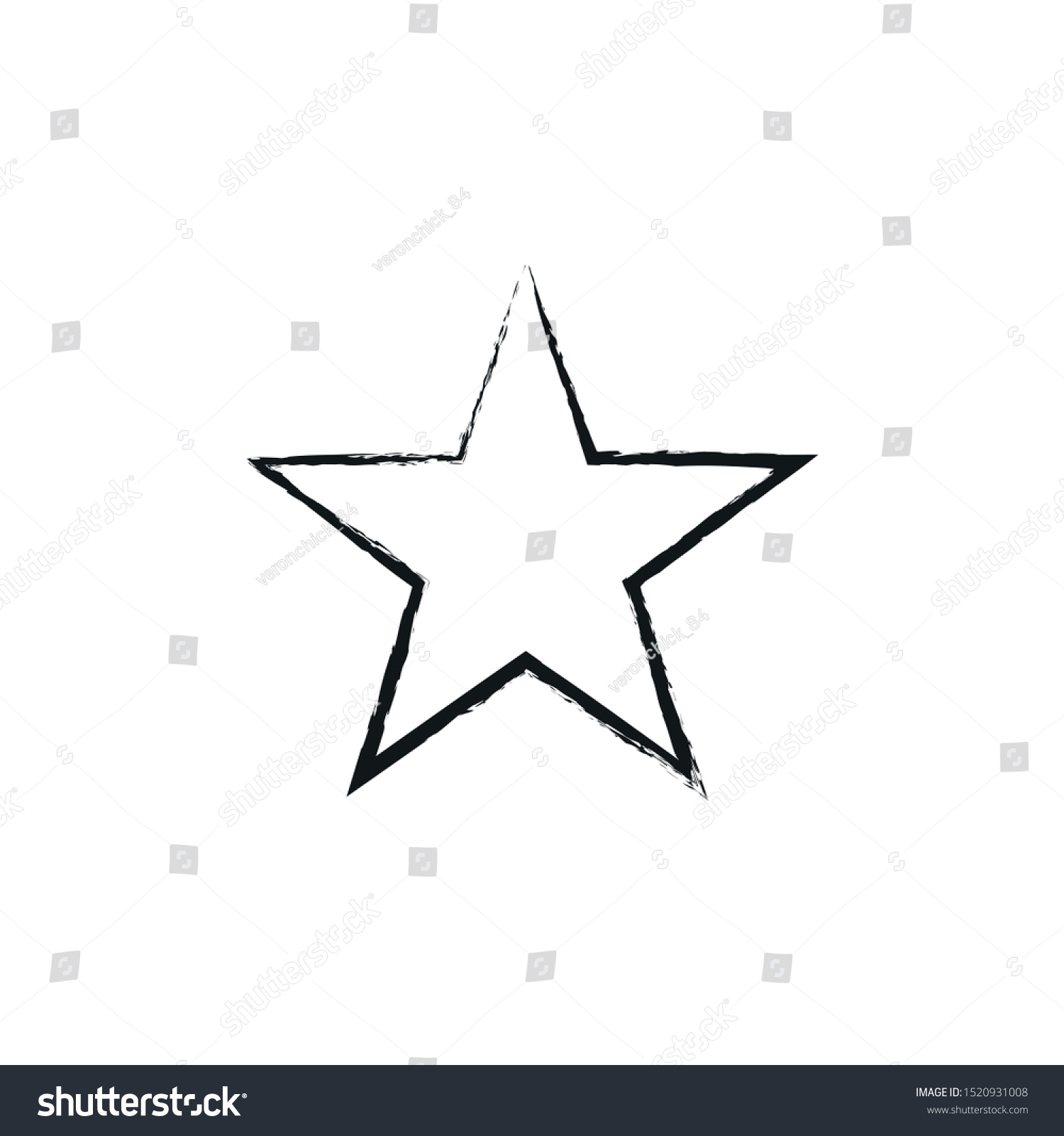 Black Star Vector Icon Stock Vector (Royalty Free) 1520931008
