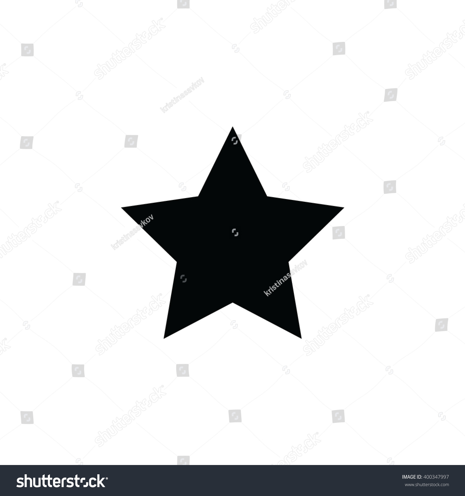 Ilustración de símbolo vector estrella negra: vector de stock (libre de ...