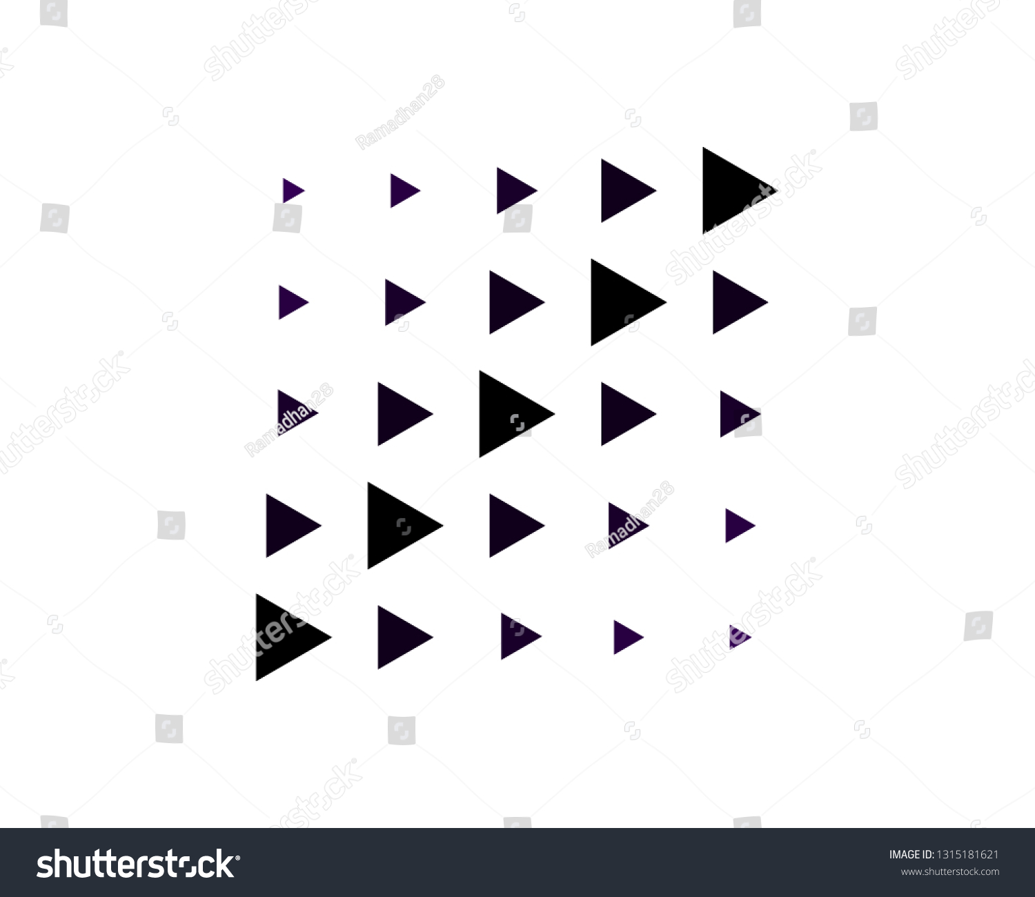 Black Triangle Pattern Proximity Design Stock Vector (Royalty Free ...