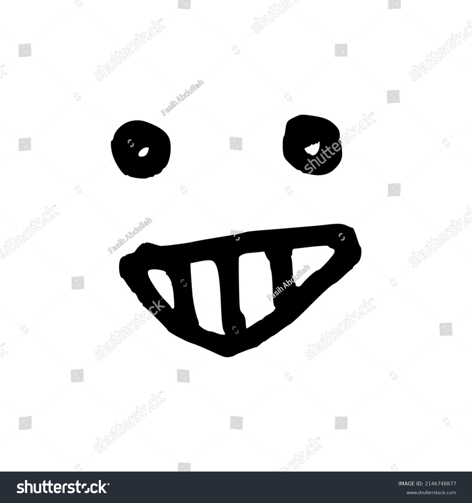 Black Vector Laughing Emoticon Often Needed Stock Vector (Royalty Free ...