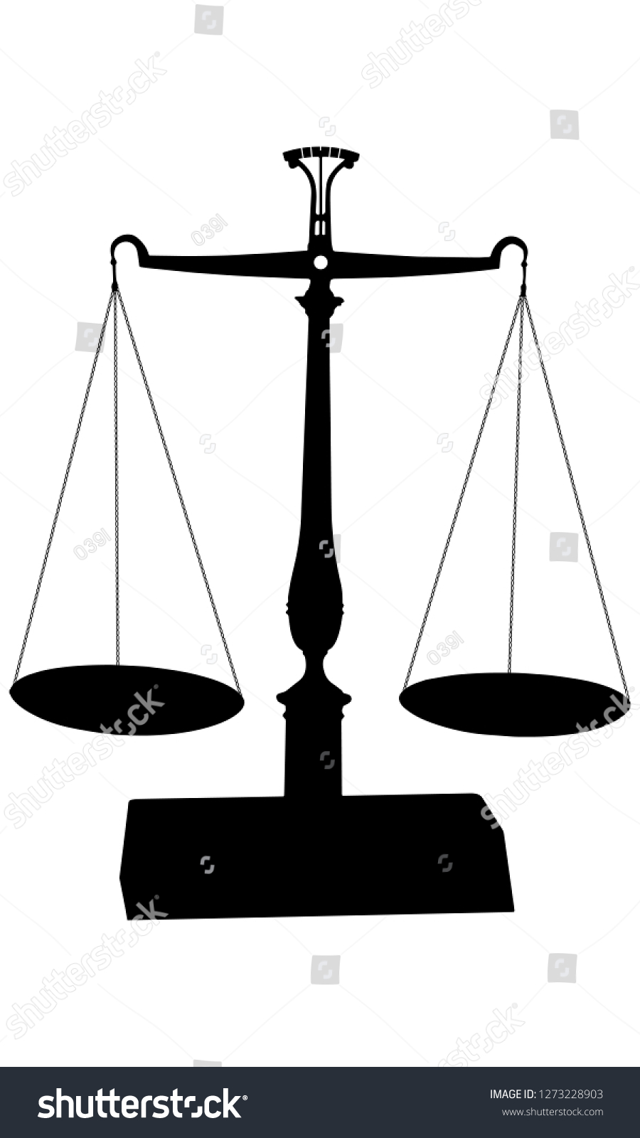 Black Vector Vintage Scales Stock Vector (Royalty Free) 1273228903 ...
