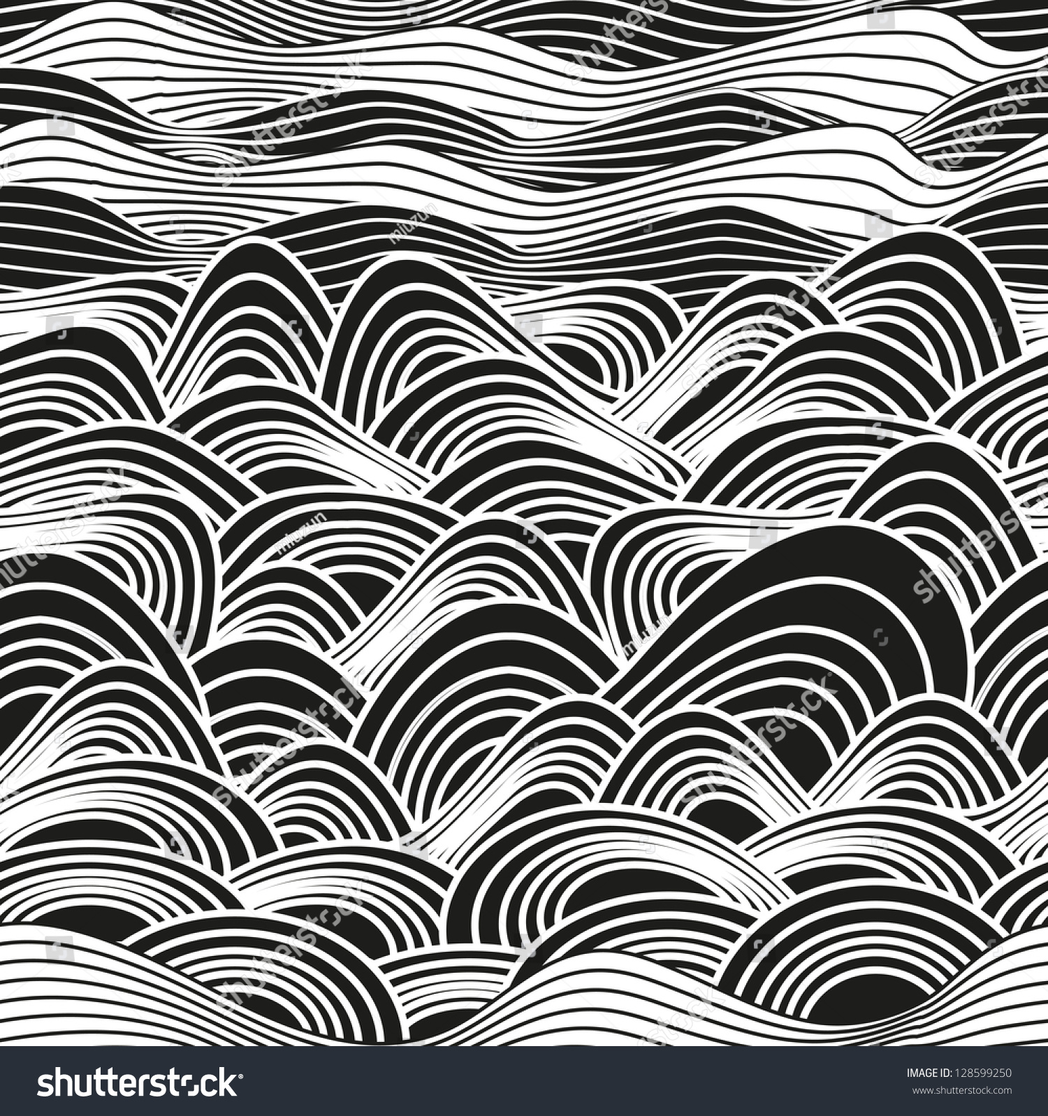 Black White Pattern Abstract Lines Lager-vektor 128599250 - Shutterstock