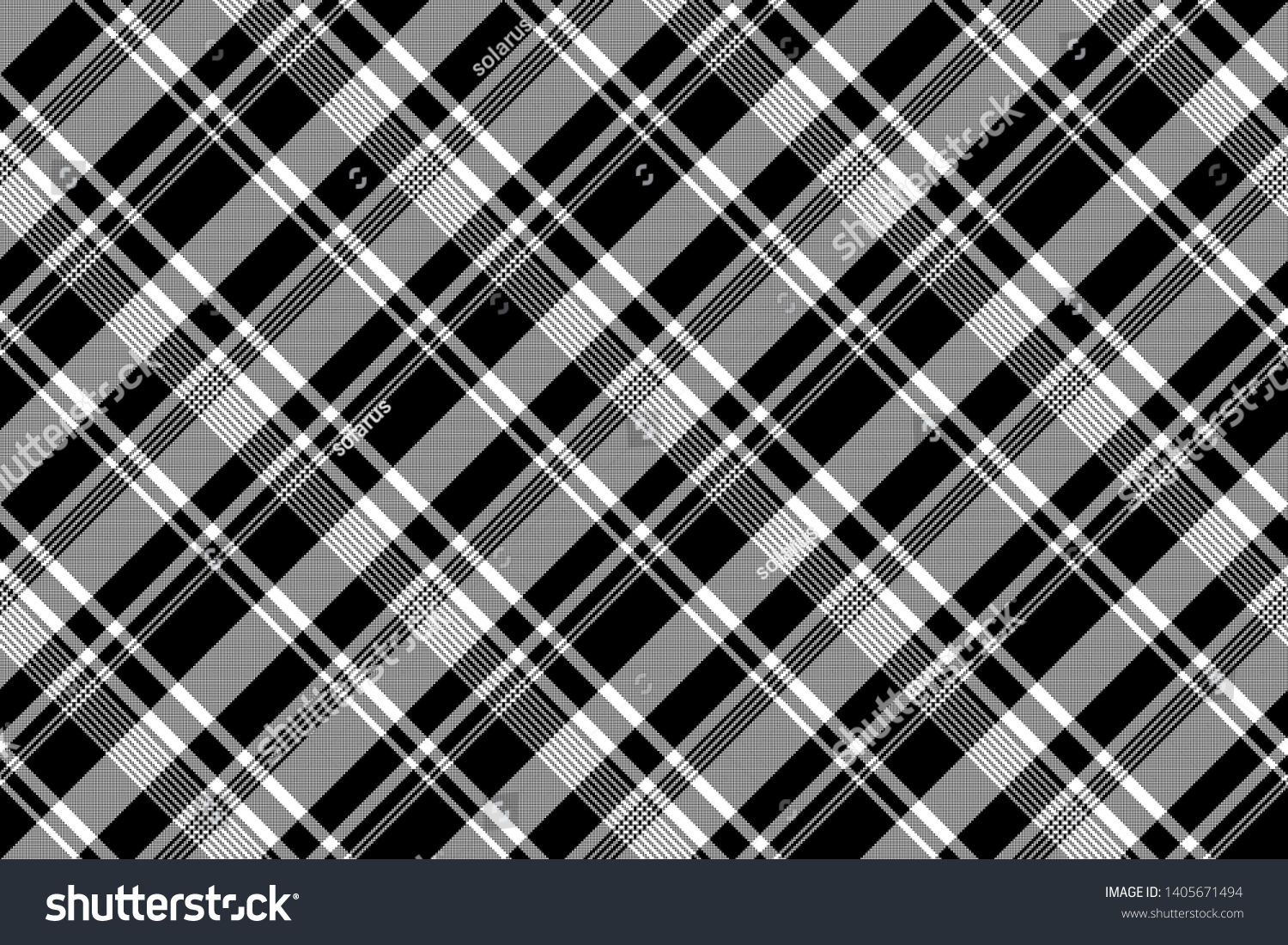 Black White Pixel Fabric Texture Seamless Stock Vector (Royalty Free ...