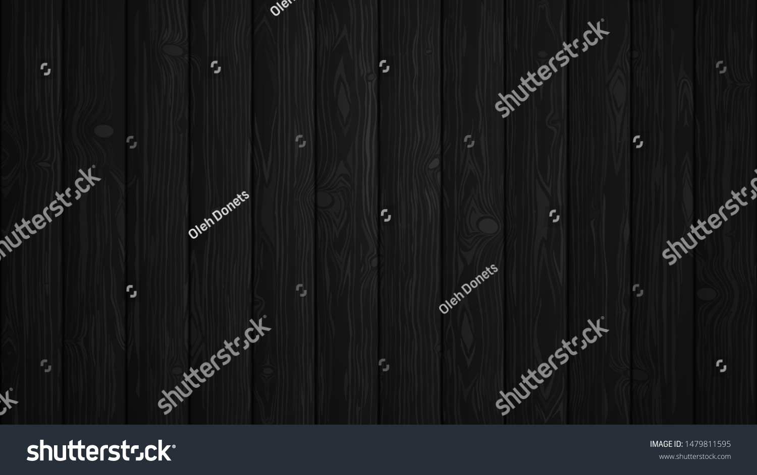 Black Wooden Panels Vector Texture Stock Vector (Royalty Free) 1479811595