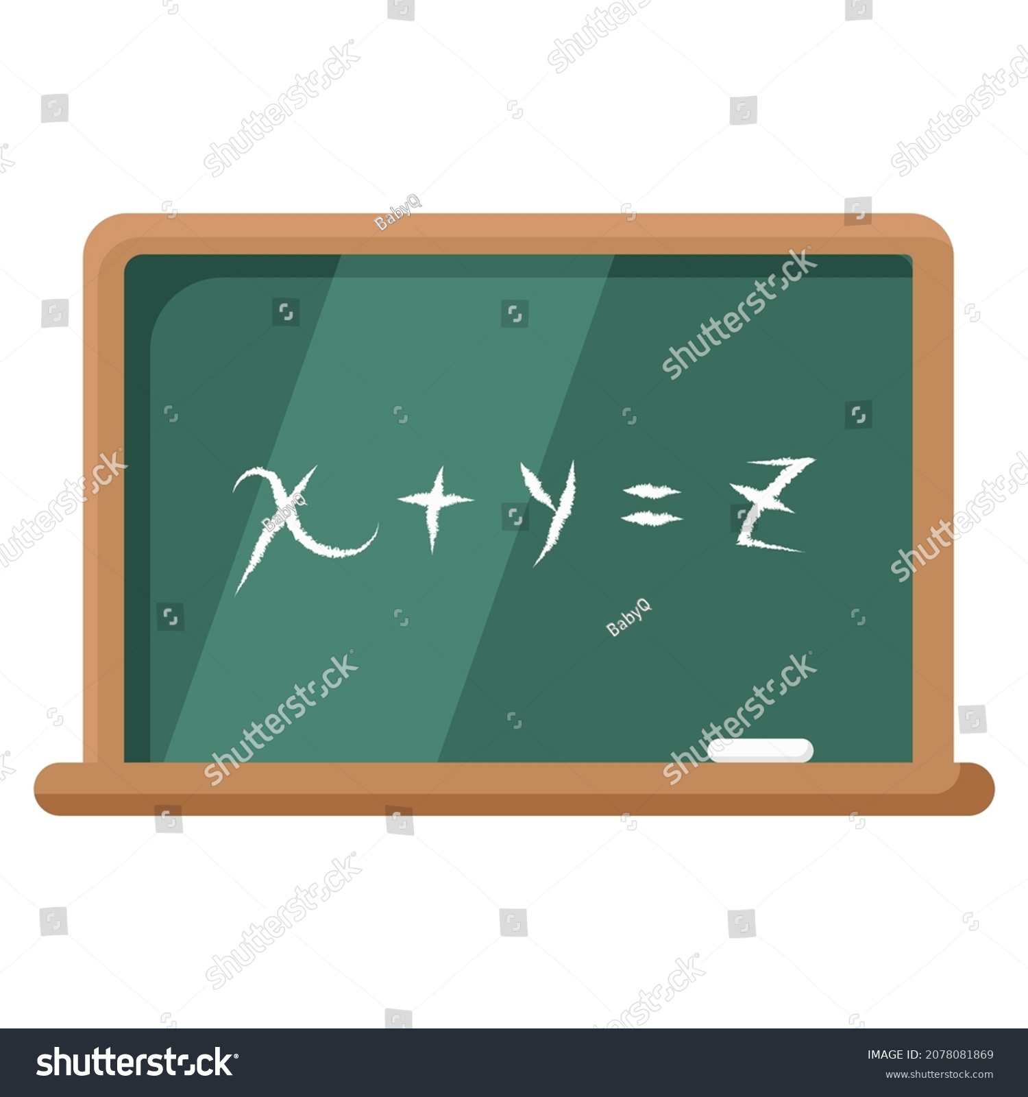 Blackboard Chalk Cartoon Vector Object Stock Vector (Royalty Free ...