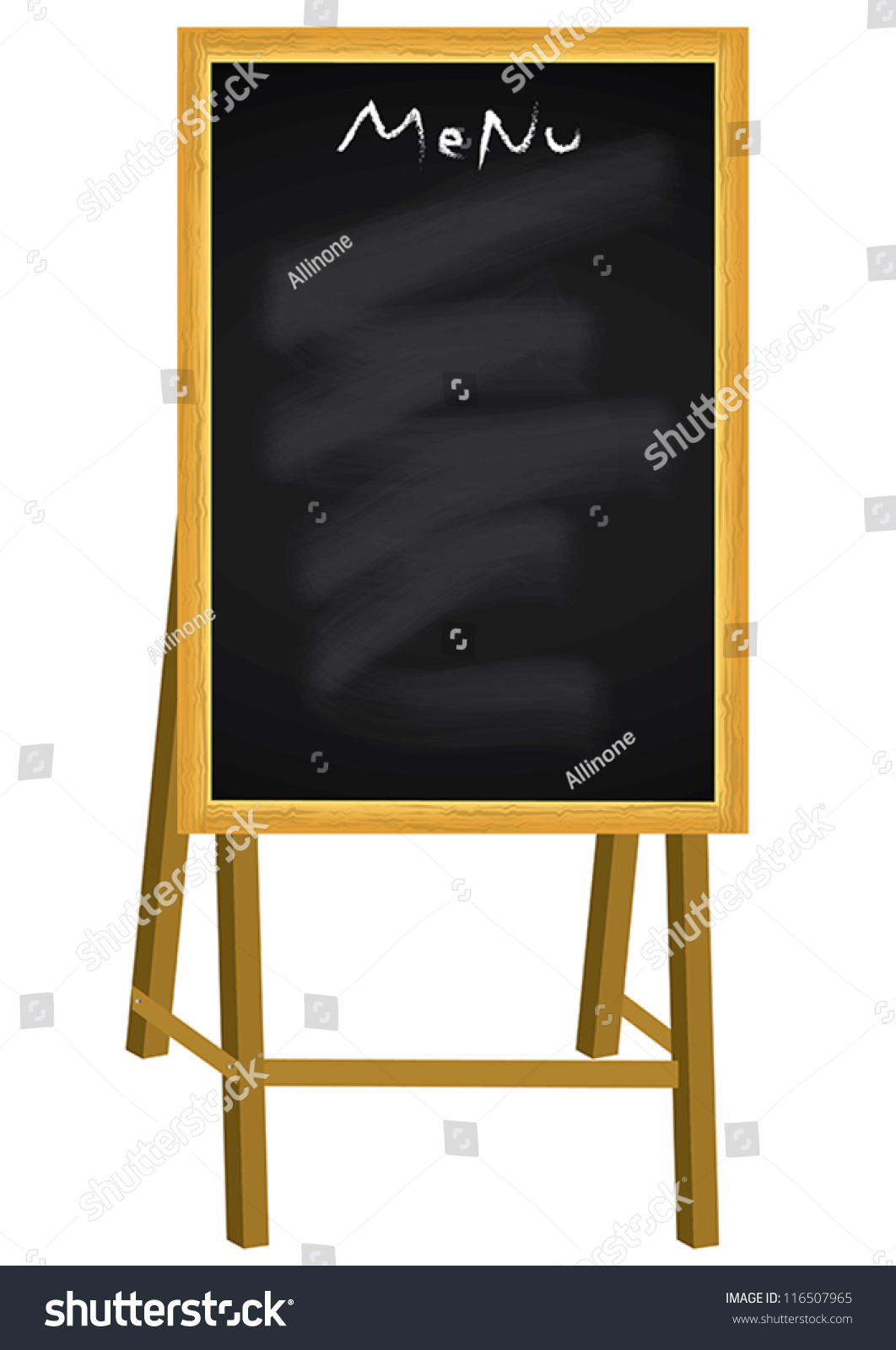 Blackboard Menu Writing Vector Illustration: เวกเตอร์สต็อก (ปลอดค่า ...