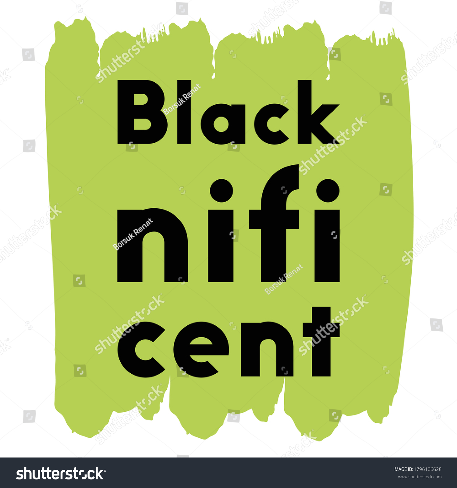 Blacknificent Vector Quote White Isolated Stock Vector (Royalty Free) 1796106628 | Shutterstock