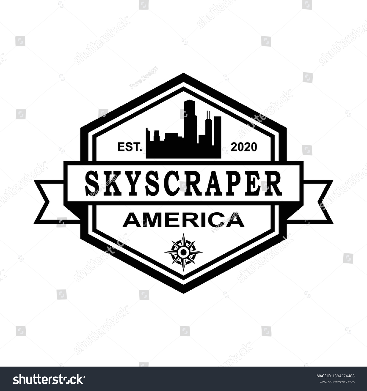 Vector Blackstone, logotipo de arquitectura: vector de stock (libre de ...