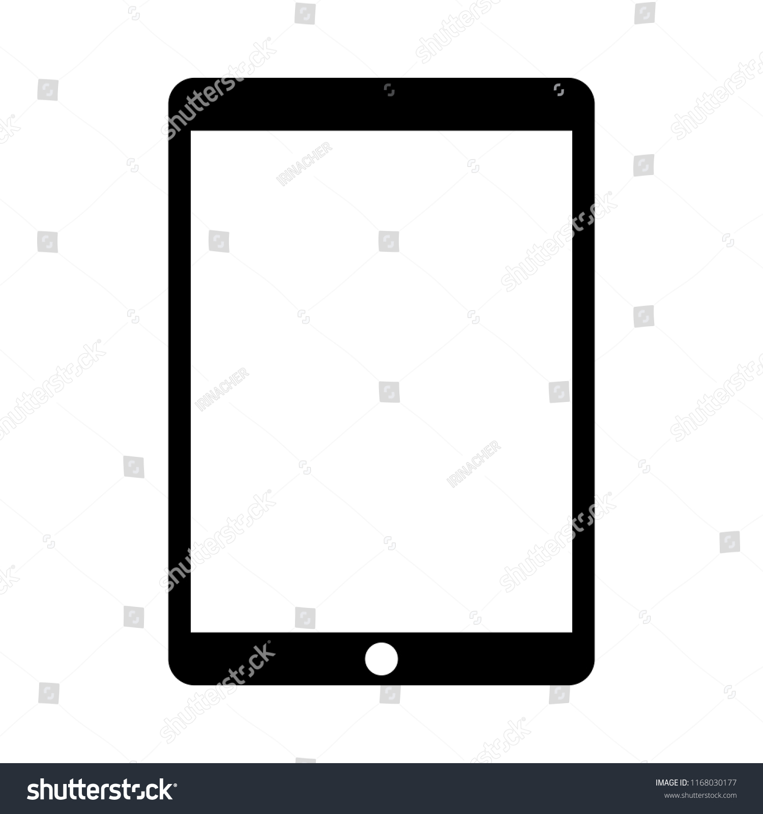 Blackt Tablet White Screen Icon Vector: Vector có sẵn (miễn phí bản ...