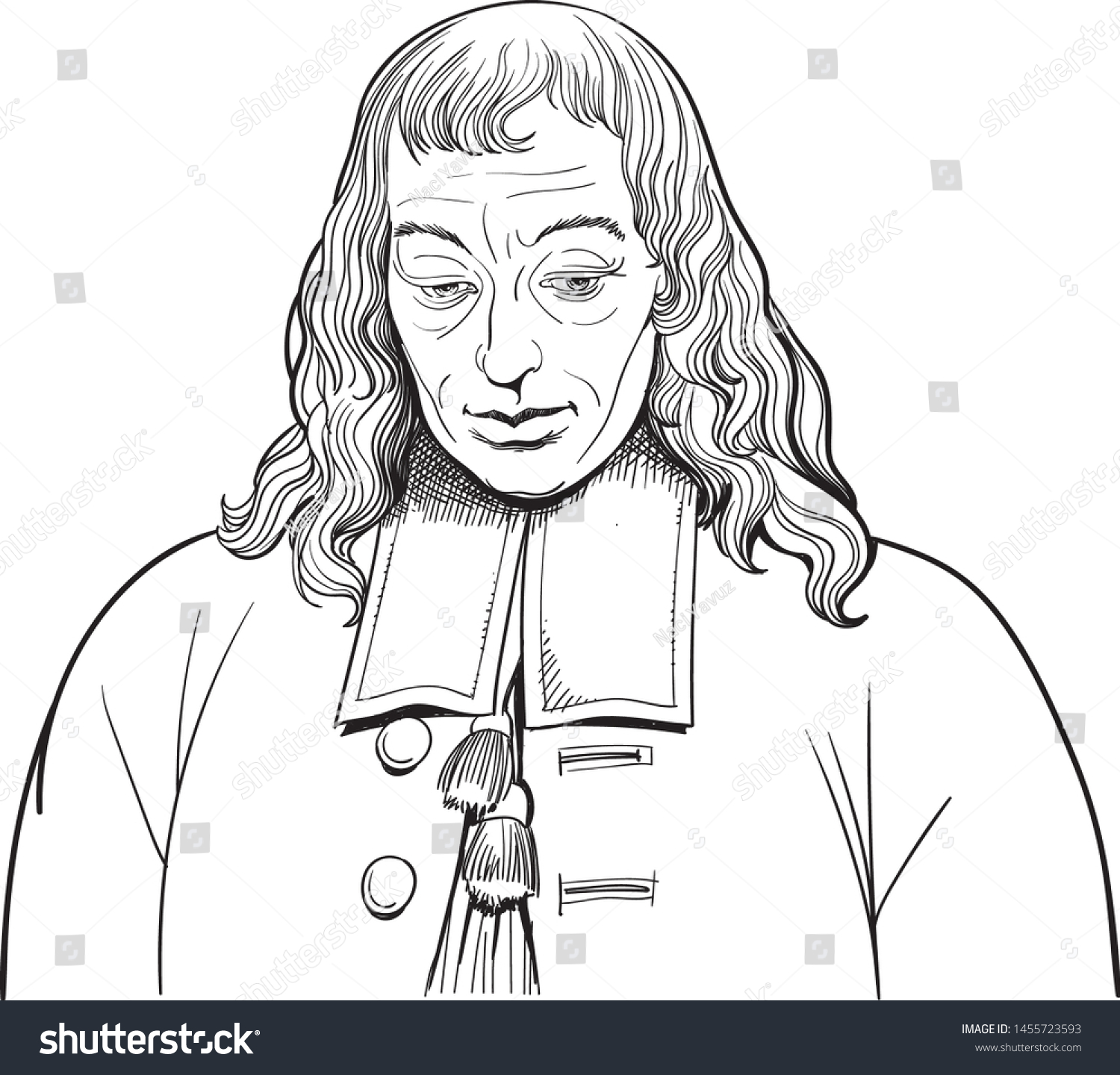 Blaise Pascal Portrait Line Art Illustration: เวกเตอร์สต็อก (ปลอดค่า ... Blaise Pascal Portrait Line Art Illustration: เวกเตอร์สต็อก (ปลอดค่า ...