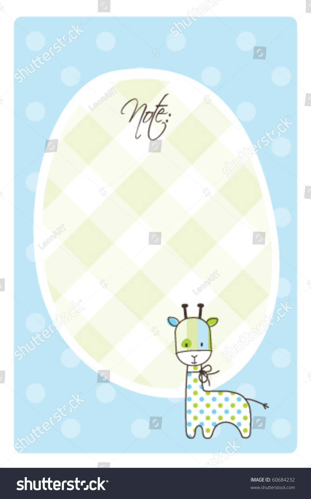 Blank Baby Boy Template Stock Vector (Royalty Free) 60684232